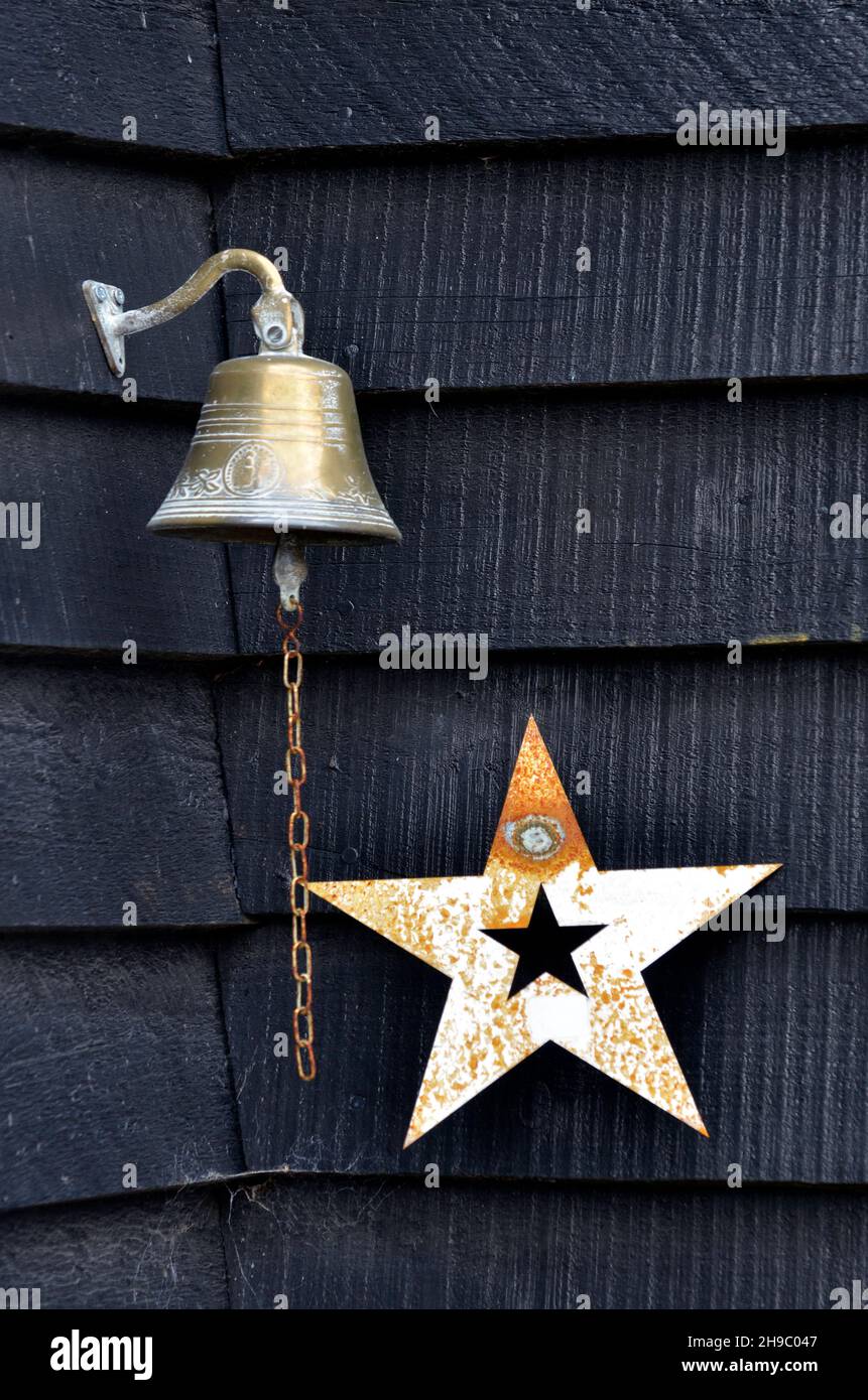 Hanging bell with chain hi-res stock photography and images - Alamy