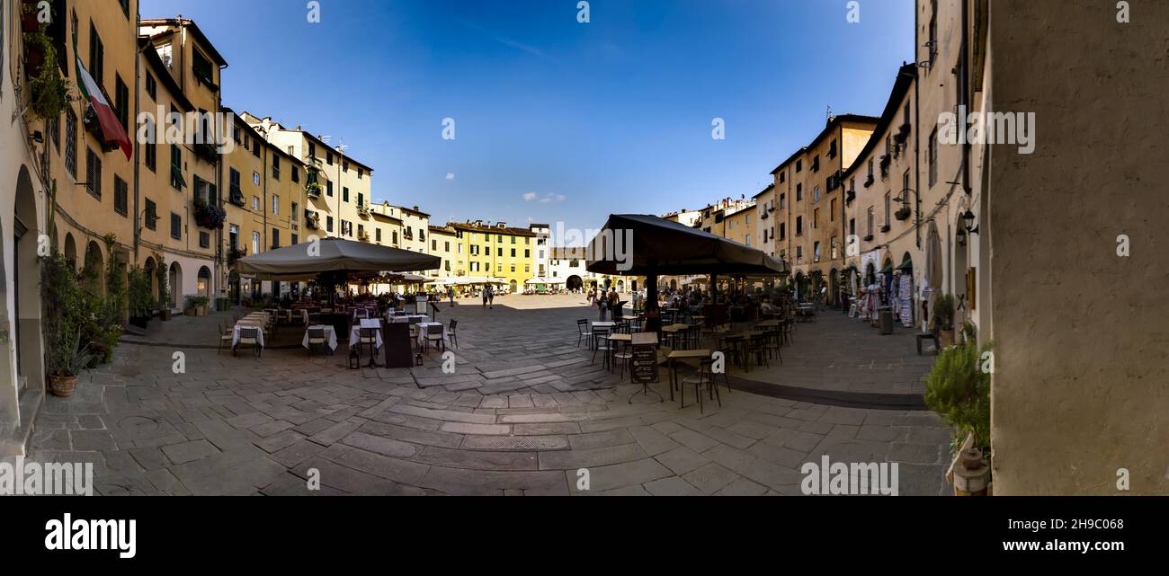 Lucca, Tuscany, Italy. August 2020. Amazing large format panoramic ...
