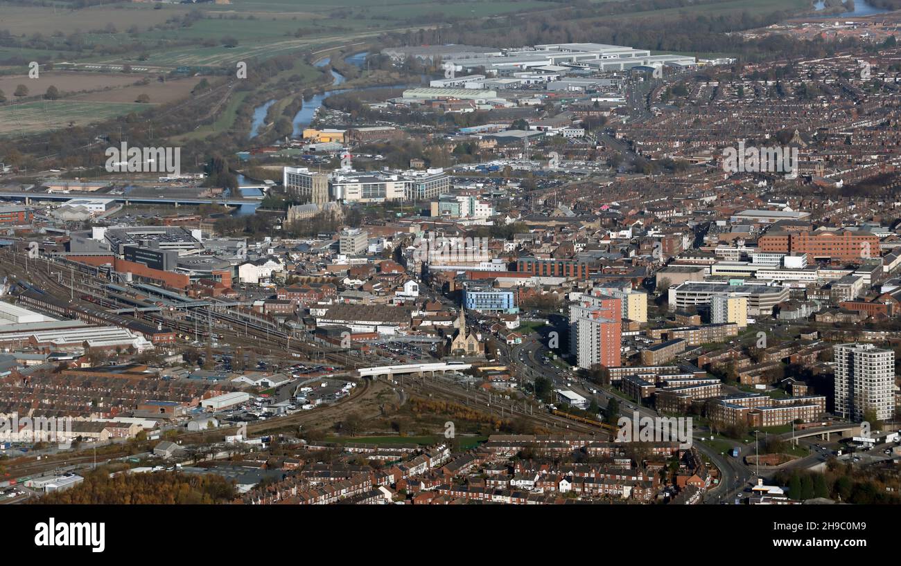 Doncaster Station Aerial High Resolution Stock Photography and Images ...