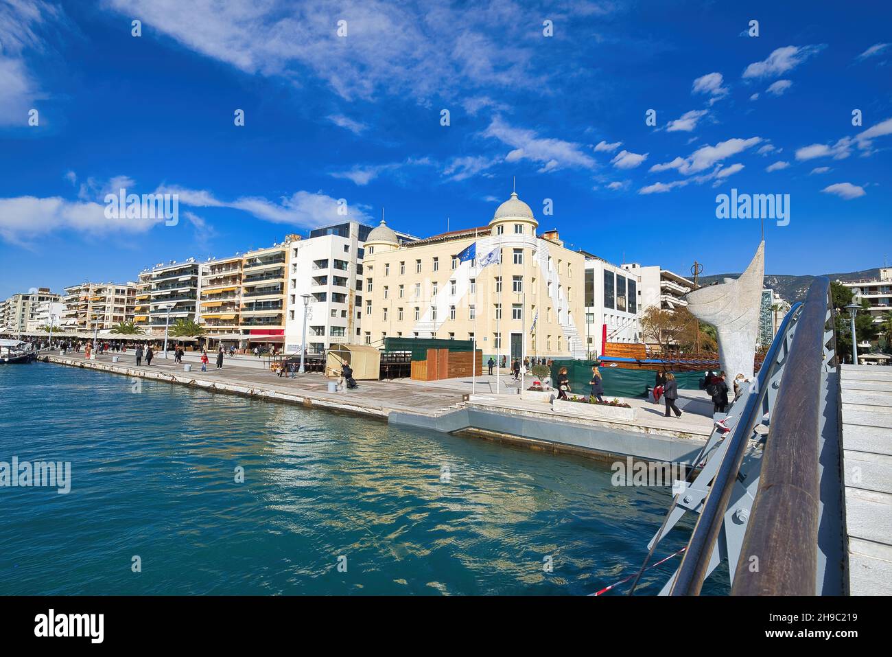 VOLOS, GREECE - Nov 02, 2021: Argo is located in its port, beautiful ...