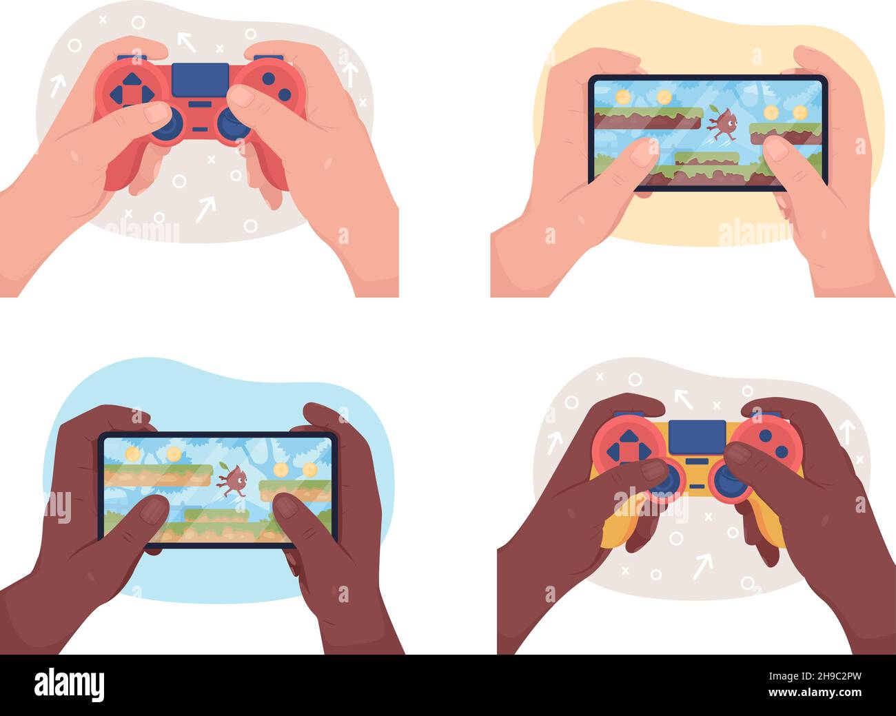 Gamification flat color vector illustration set Stock Vector Image ... Gamification flat color vector illustration set Stock Vector Image ...
