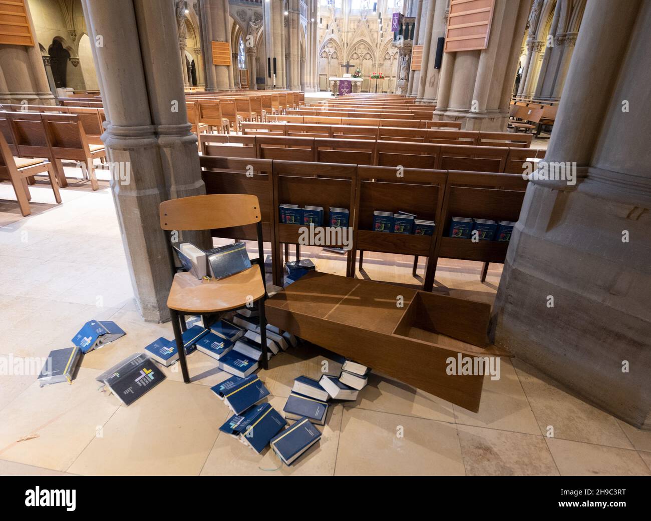 Stuttgart, Germany. 06th Dec, 2021. St. John's Church in Stuttgart has ...