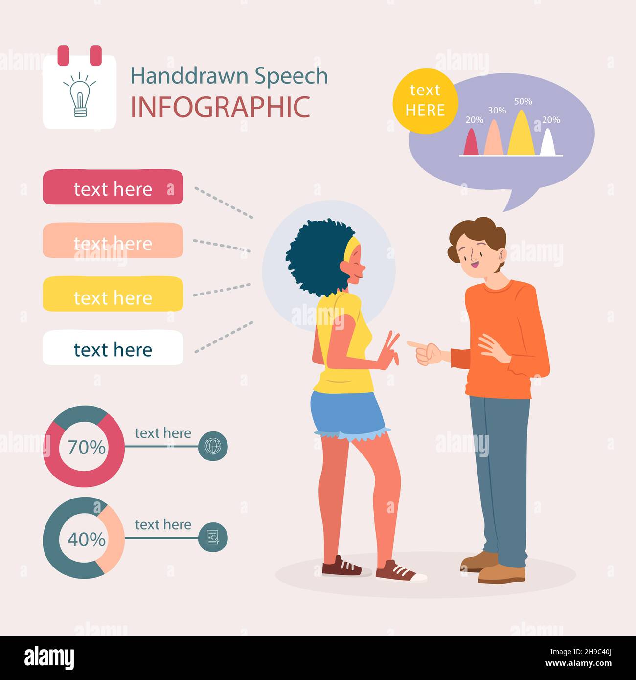 Speech therapy infographic in hand drawn style Vector illustration ...