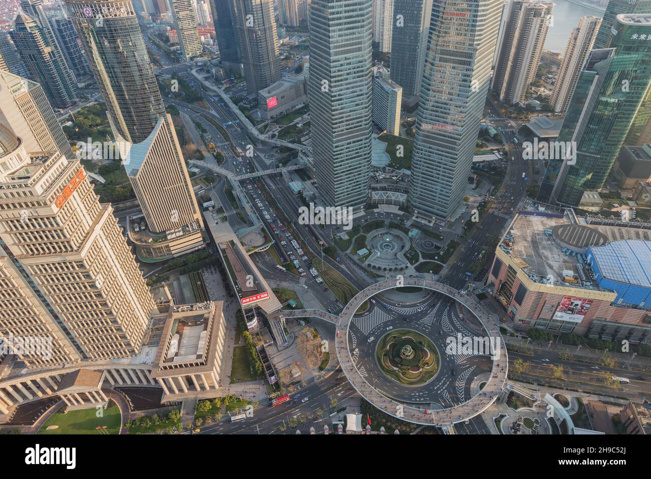 Shanghai aerial skyline 2017 hi-res stock photography and images - Alamy