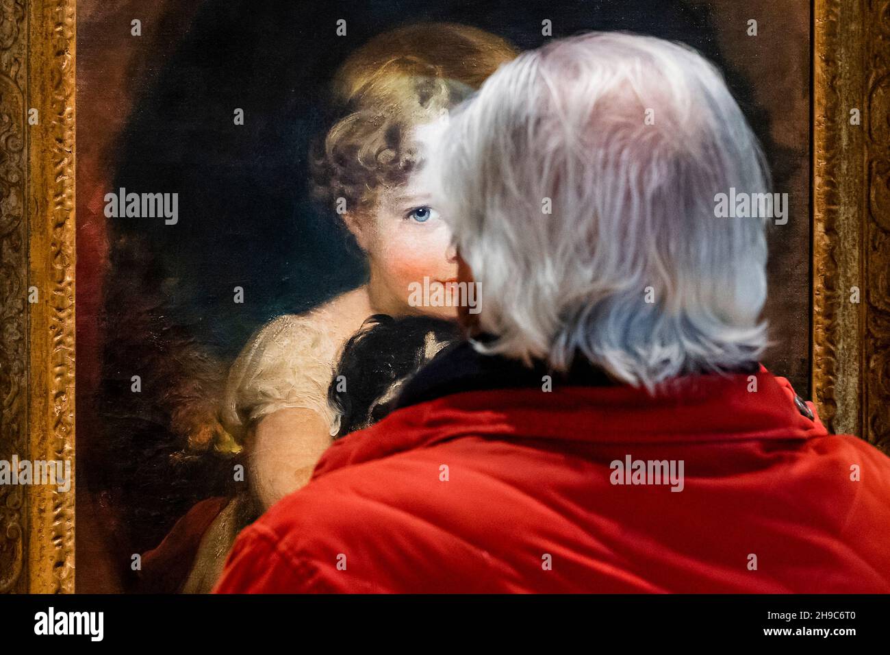 London, UK. 6th Dec, 2021. A visitor examines Portrait of Jane Allnutt ...