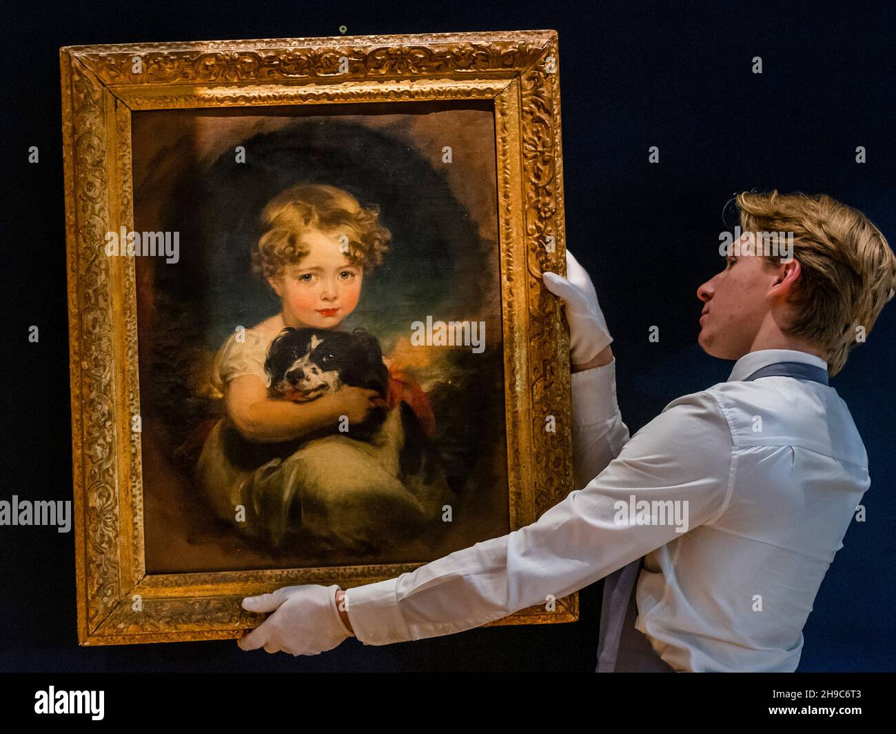 London, UK. 6th Dec, 2021. Portrait of Jane Allnutt with her pet ...