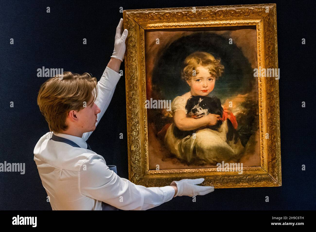 London, UK. 6th Dec, 2021. Portrait of Jane Allnutt with her pet ...