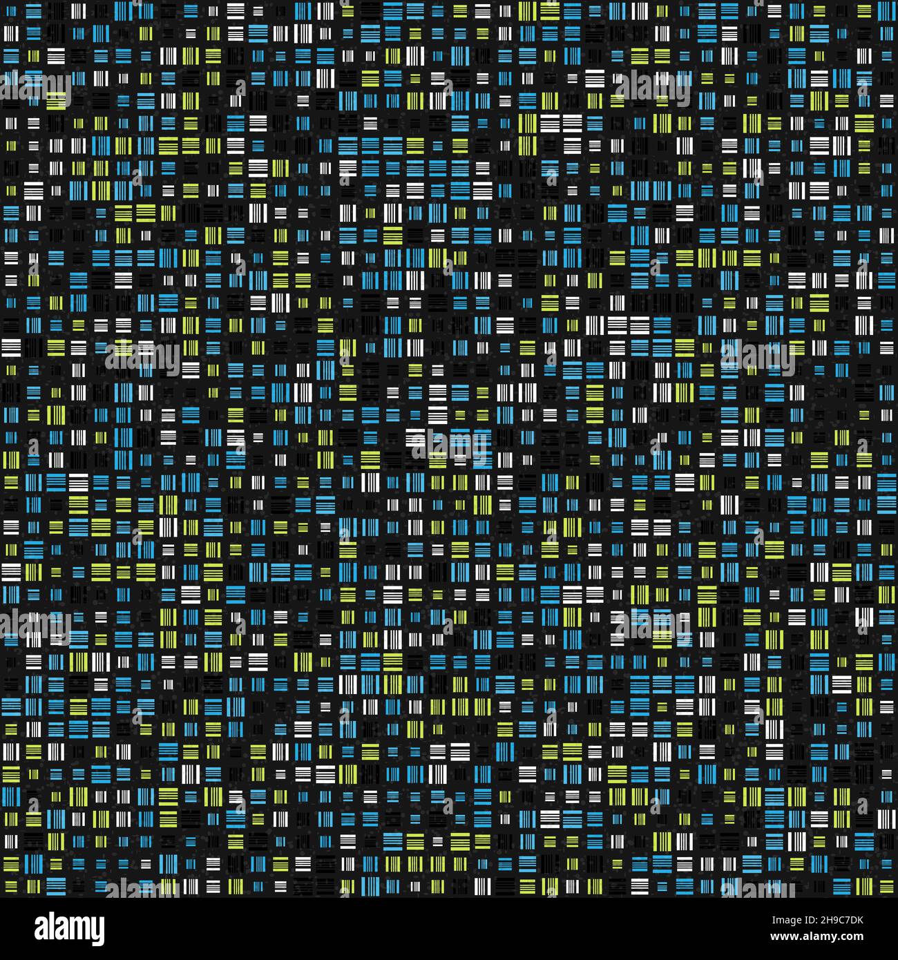 Abstract Geometrical generative computational art illustration Stock ...