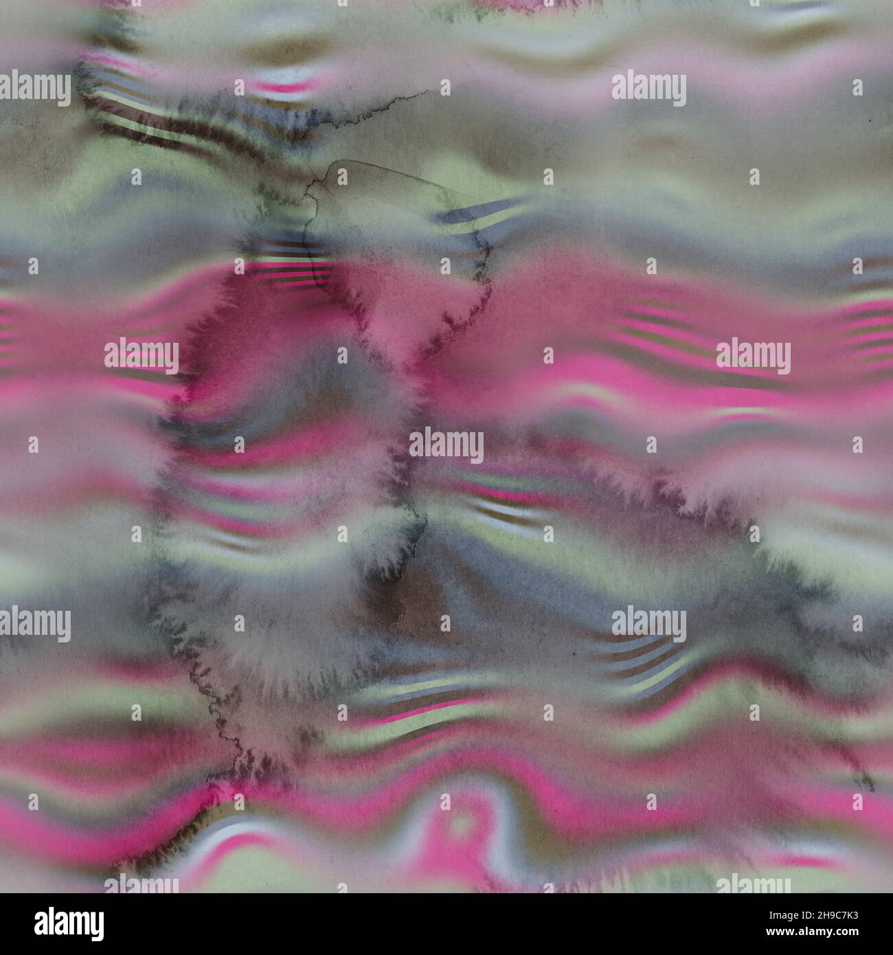 Seamless striped watercolor wet on wet bleed surface pattern design for ...