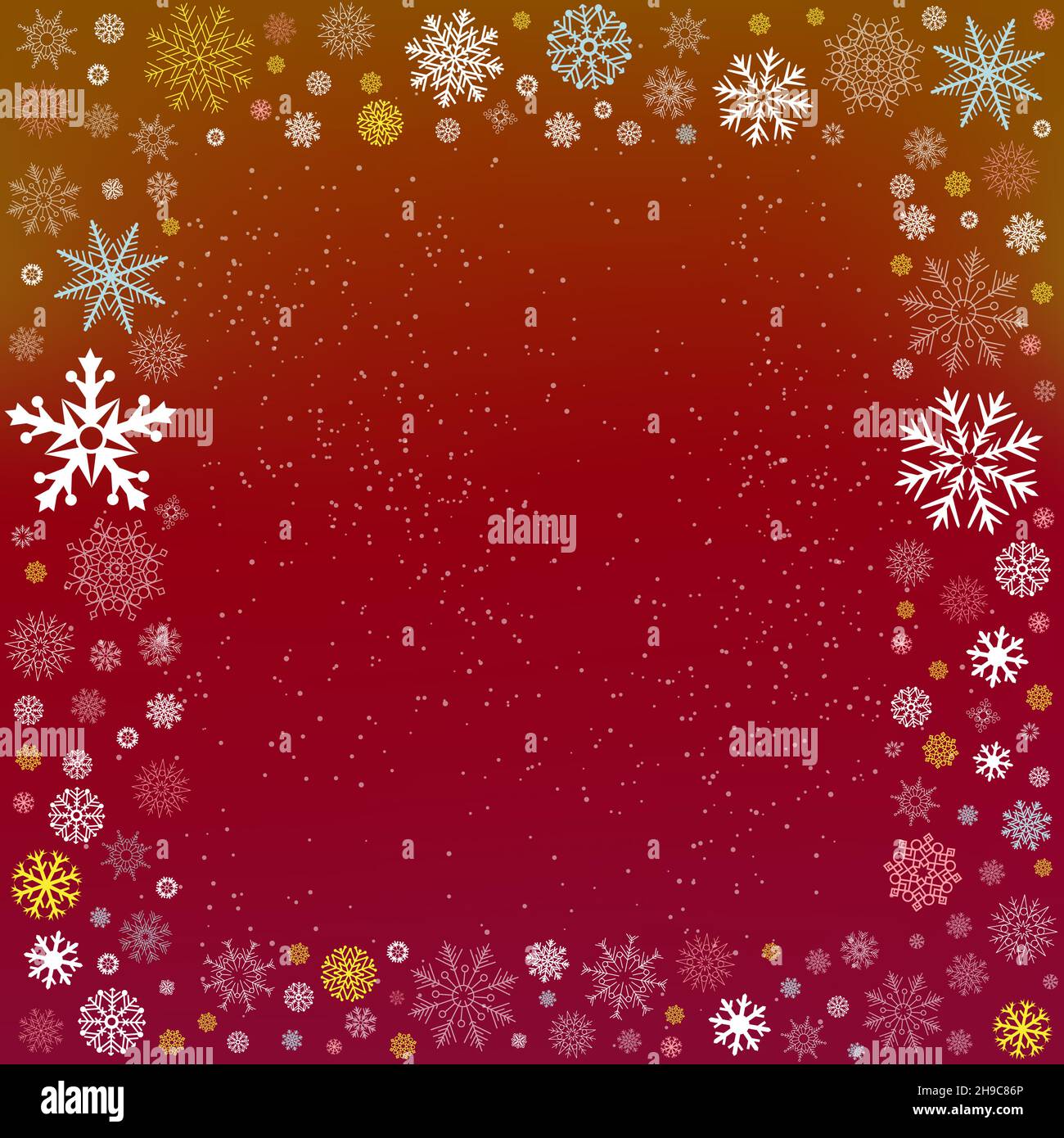 Christmas snow winter photo frame decor Stock Vector Image & Art - Alamy
