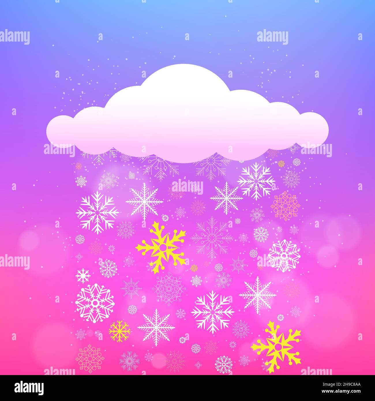 Banner cloud on snow Stock Vector Images - Alamy
