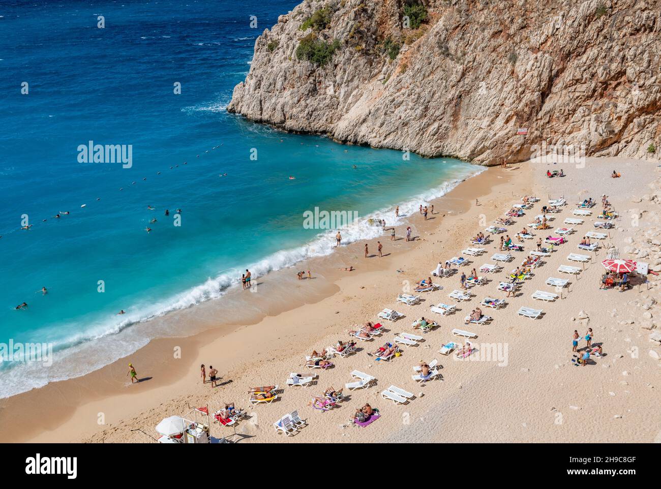 Kaputas beach, one of the best beaches in Turkey, Mediterranean sea ...