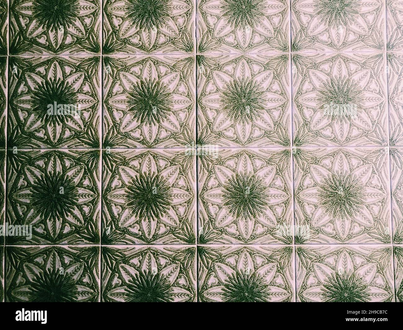 Ceramic tiles patterns on the wall. London, England Stock Photo - Alamy