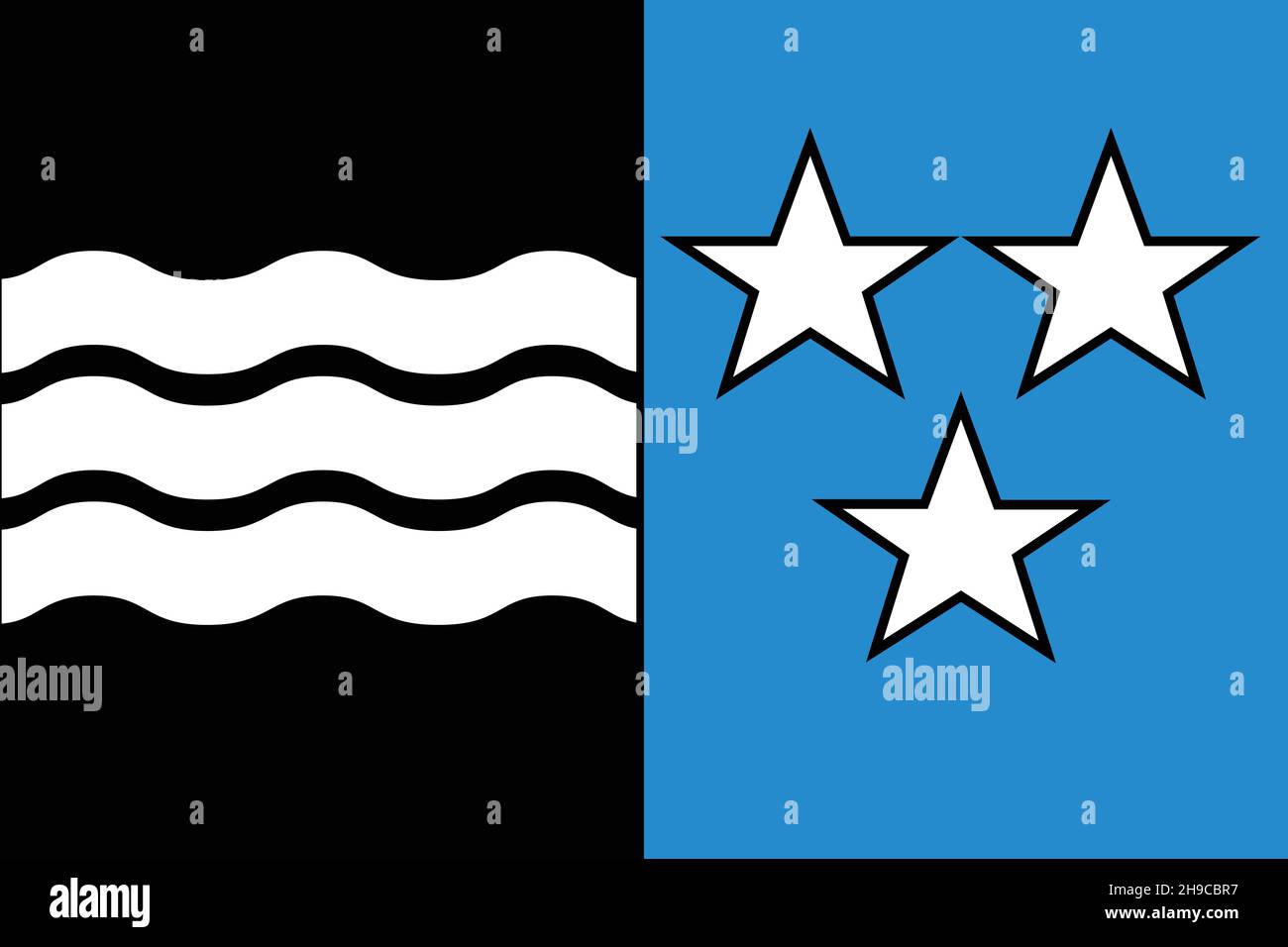 Top view of flag Canton of Aargau, Switzerland. Swiss patriot and ...