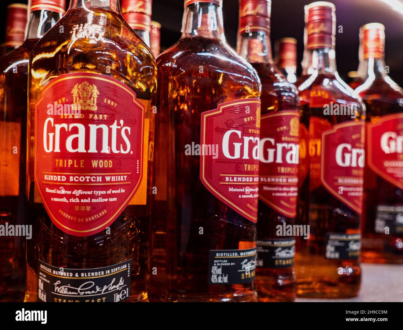 Scotch whisky Grants is seen on store shelf Stock Photo - Alamy