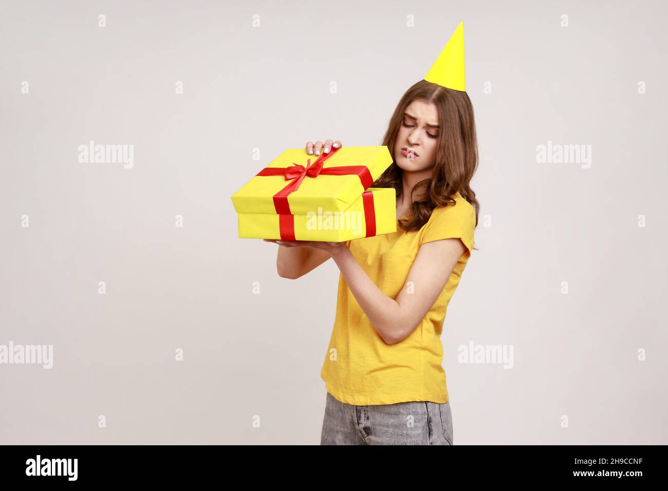 Present box disappointment hi-res stock photography and images - Alamy