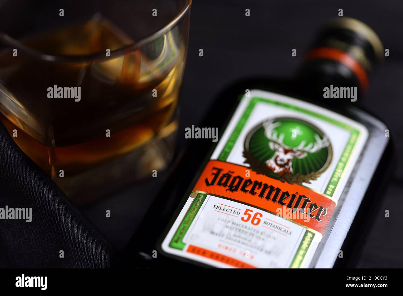 Cold macerated elixir matured in oak hi-res stock photography and ...