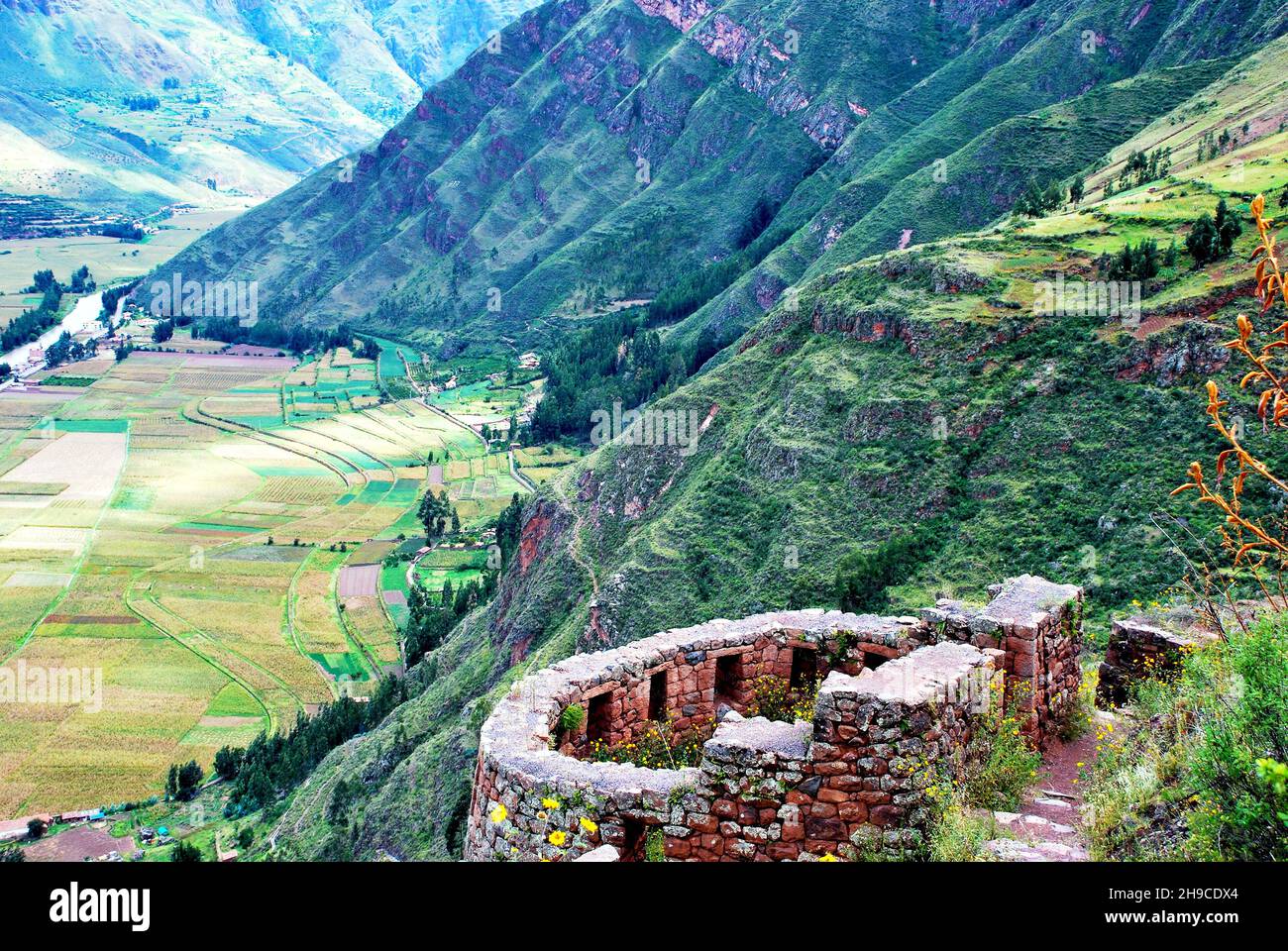 Andean Scenery in Pisac Stock Photo - Alamy