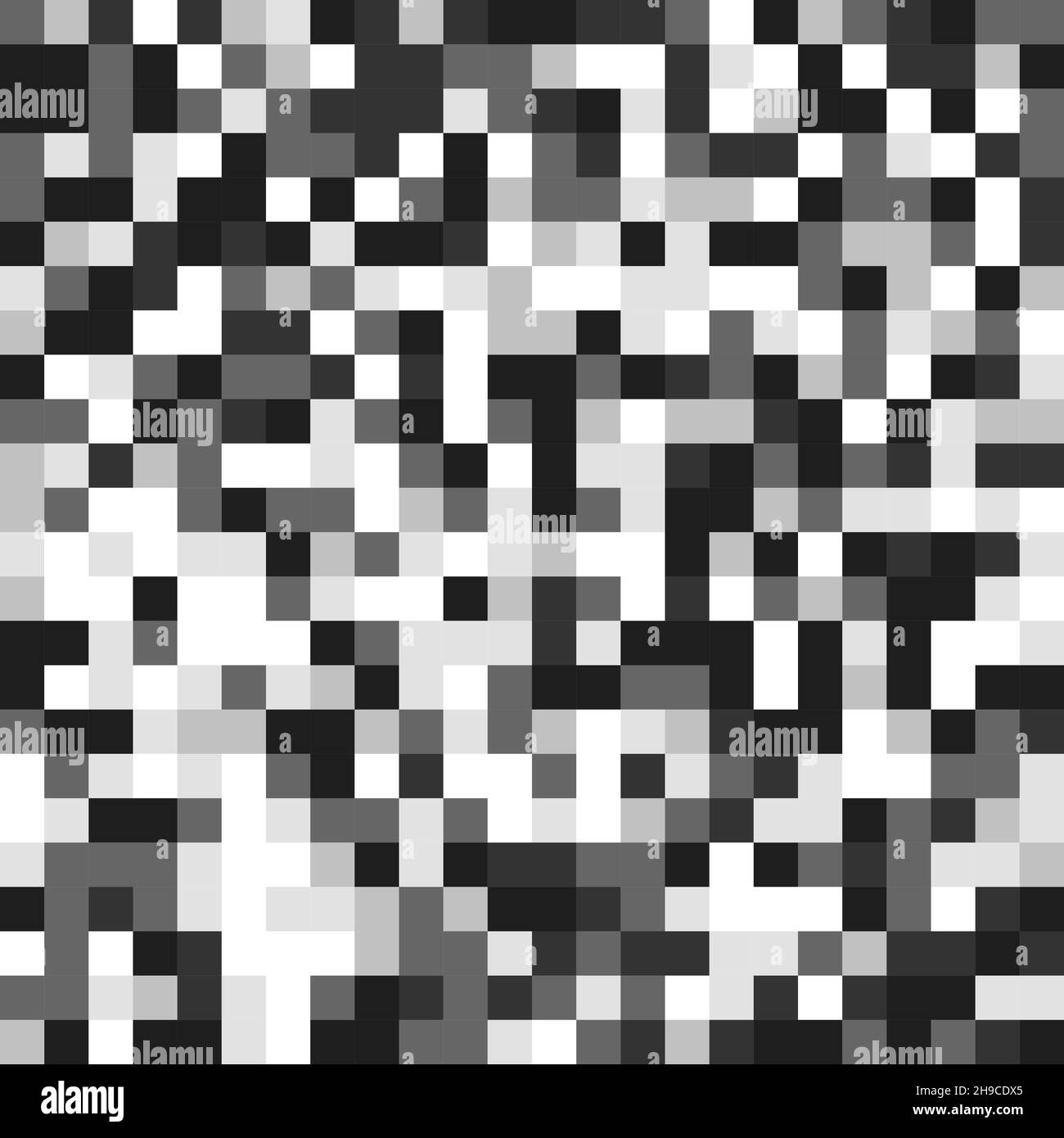 Pixel background. Glitch backdrop with squares. Banner error. Vector ...