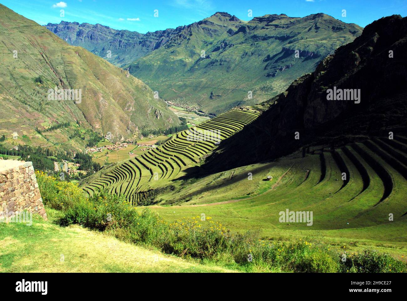 Andean Scenery in Pisac Stock Photo - Alamy