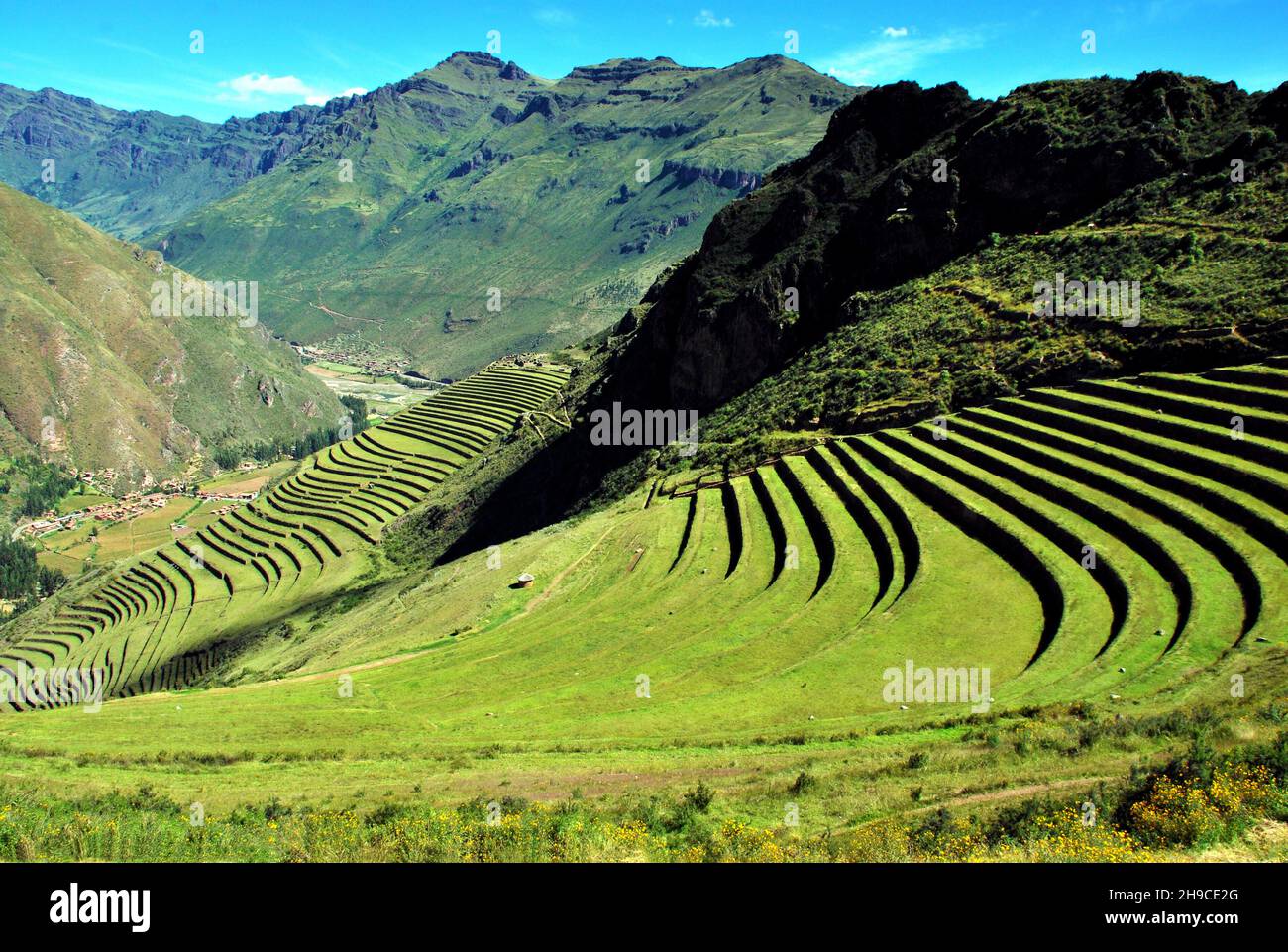 Andean Scenery in Pisac Stock Photo - Alamy