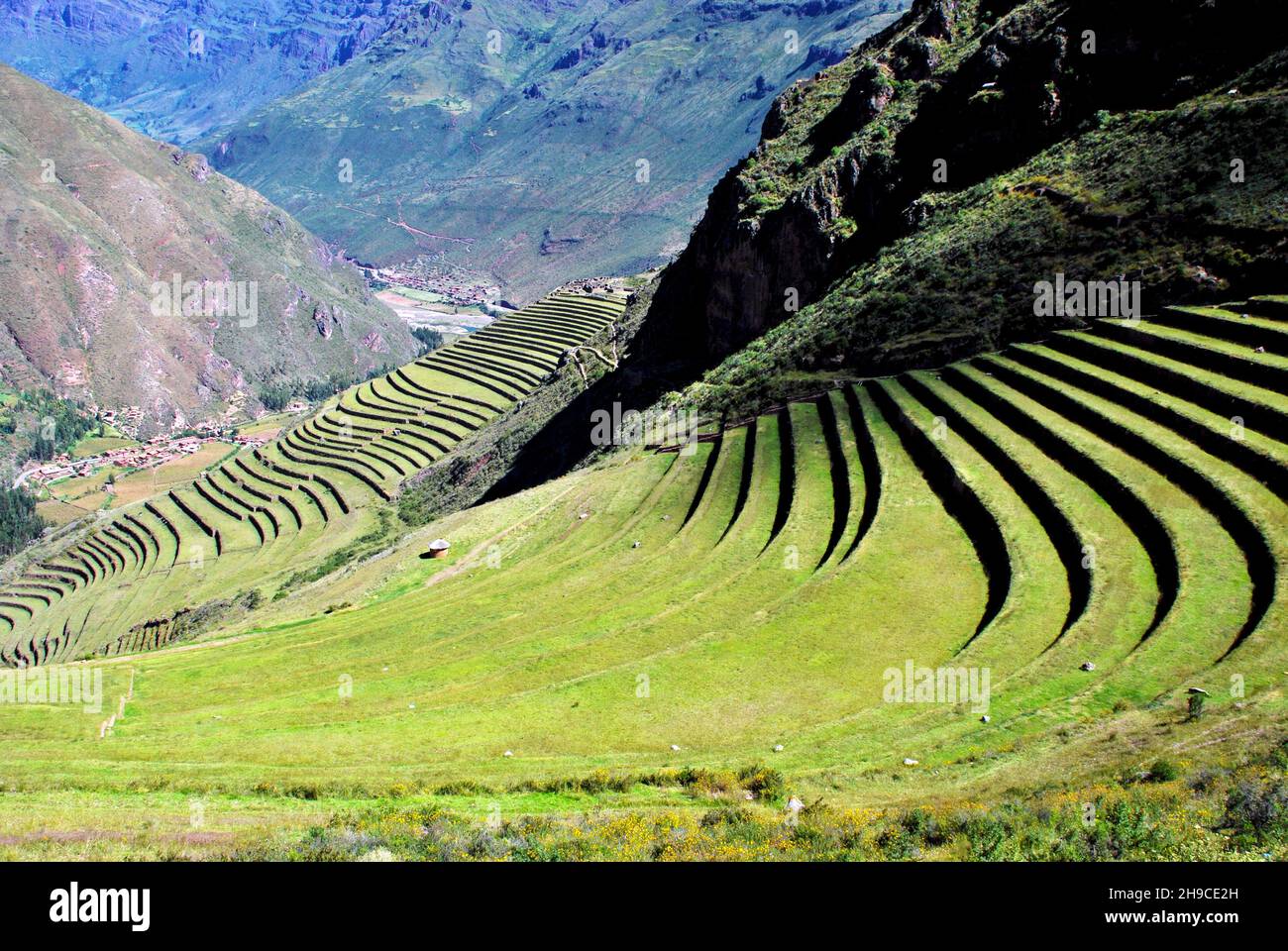 Andean Scenery in Pisac Stock Photo - Alamy