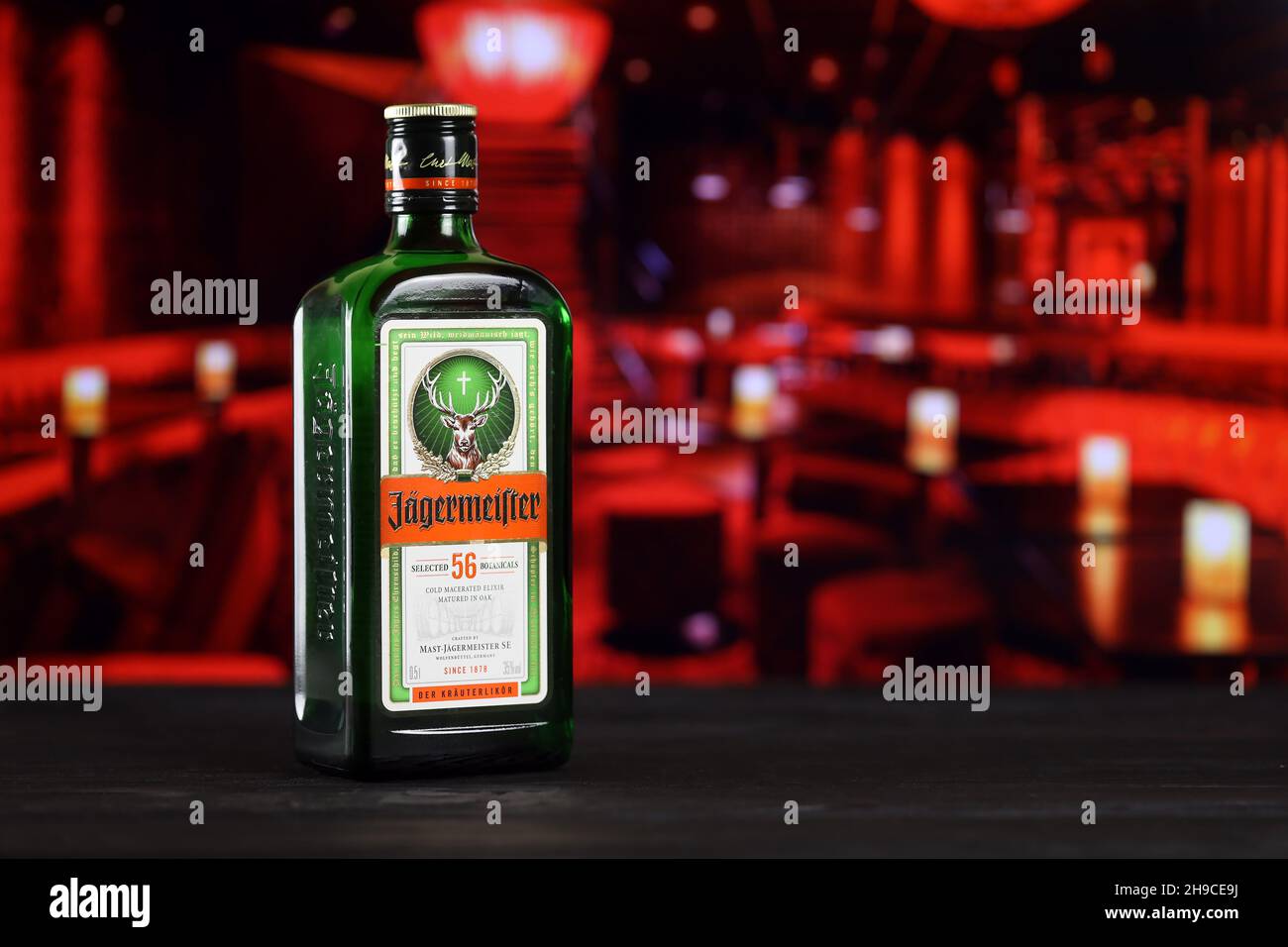 Cold macerated elixir matured in oak hi-res stock photography and ...