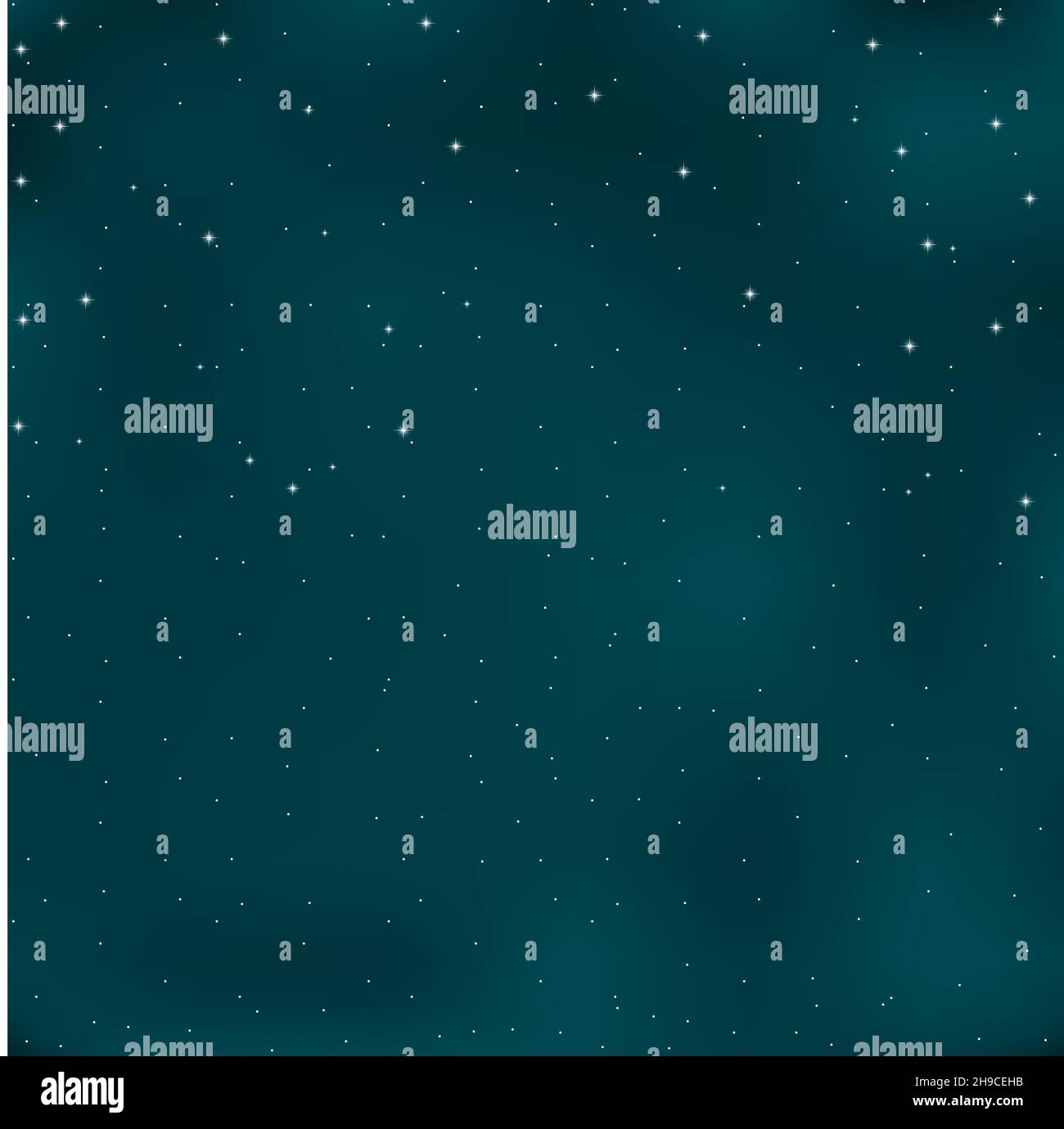 Christmas blue background with stars and snow Stock Vector Image & Art ...