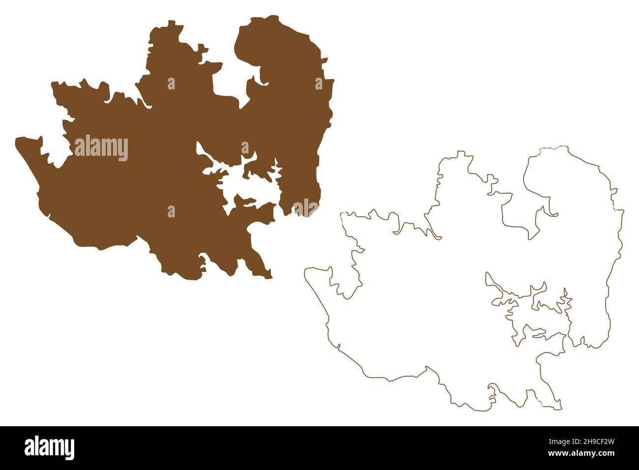 Batam island (Republic of Indonesia, South East Asia) map vector ...