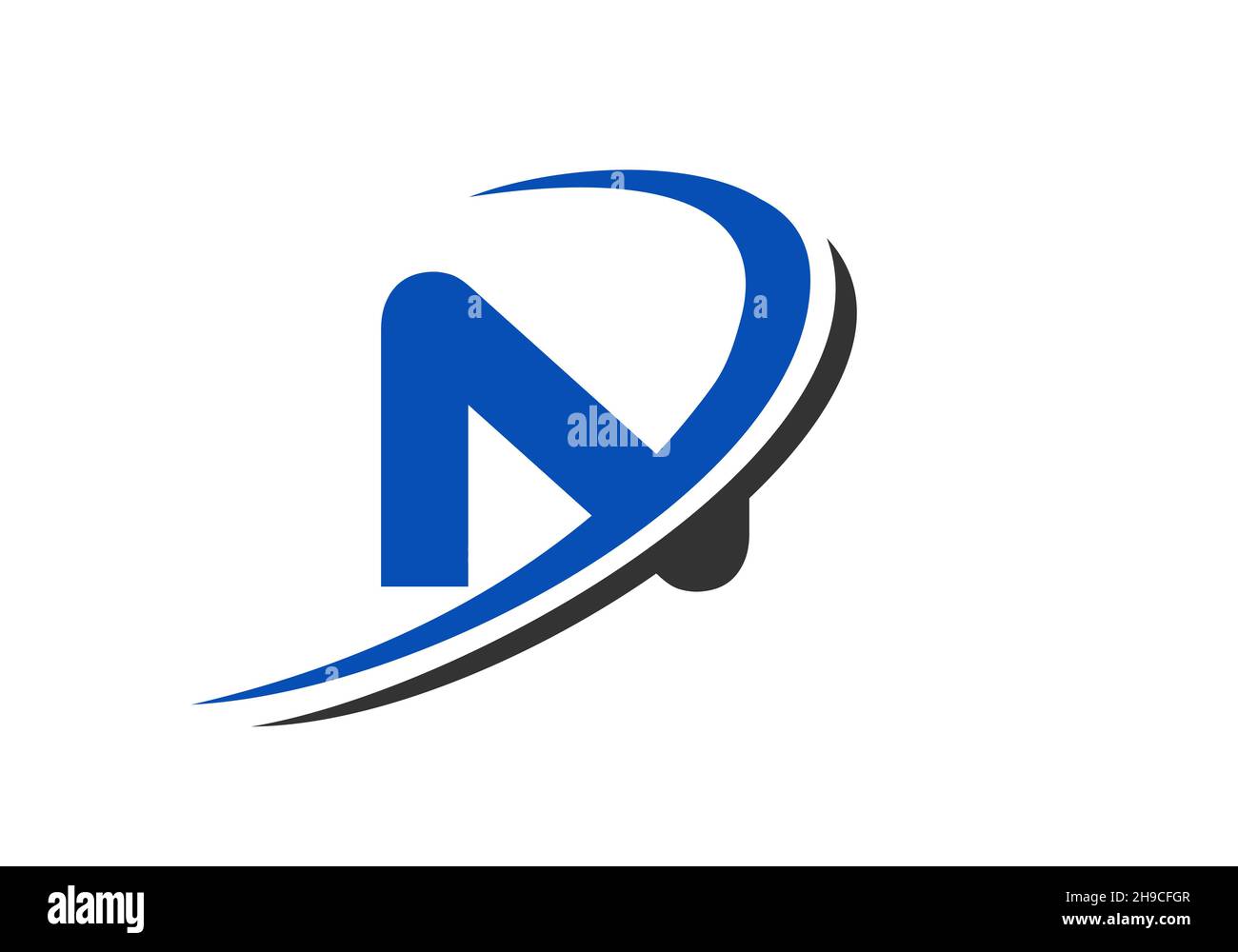 N Letter Business Logo Template. Initial N logo design for real estate ...