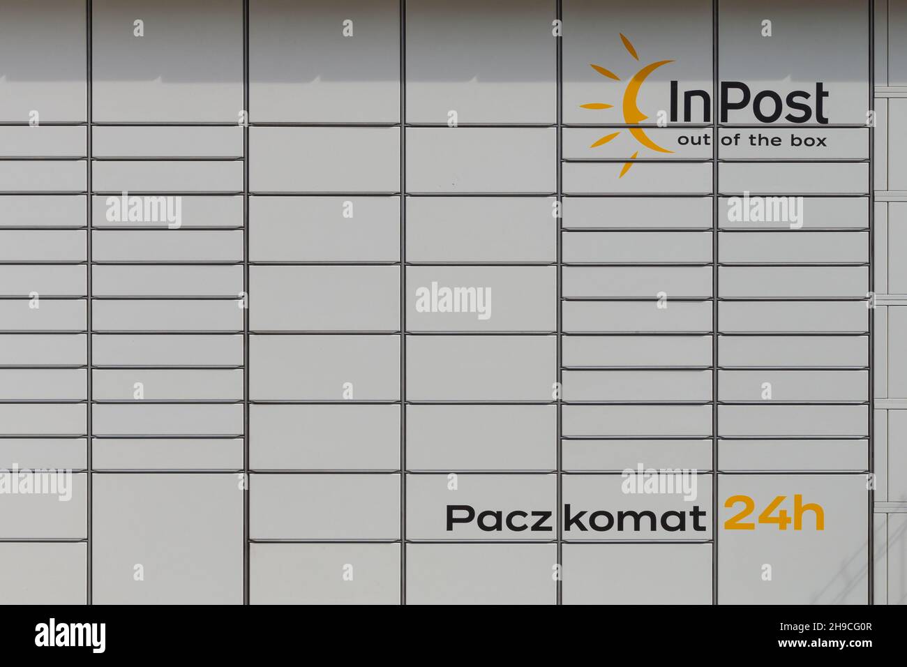 Poznan, Poland - June 21.2021: Inpost parcel machine with company name ...