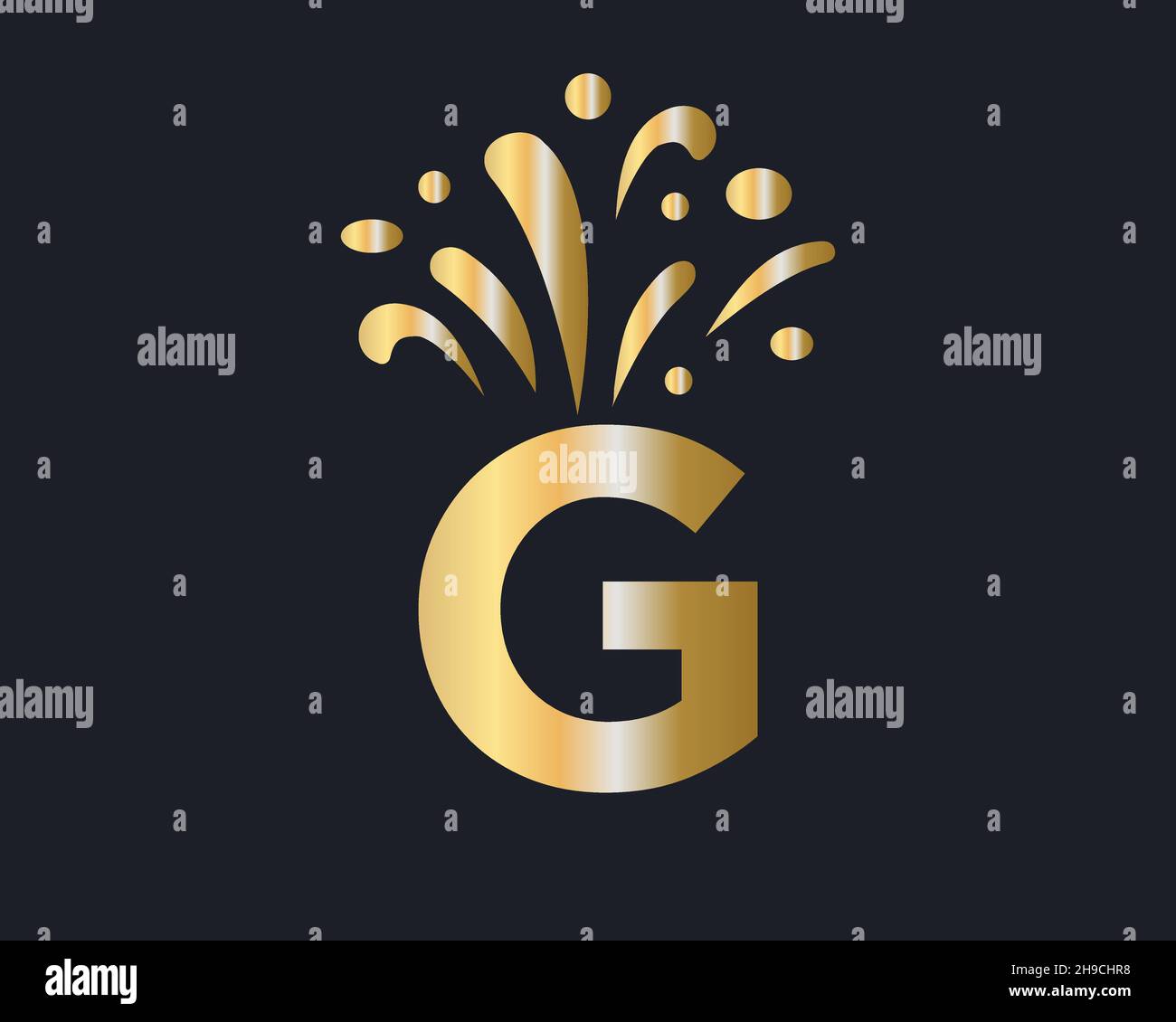 Initial G letter logo with luxury concept. Elegant G logo luxury and ...