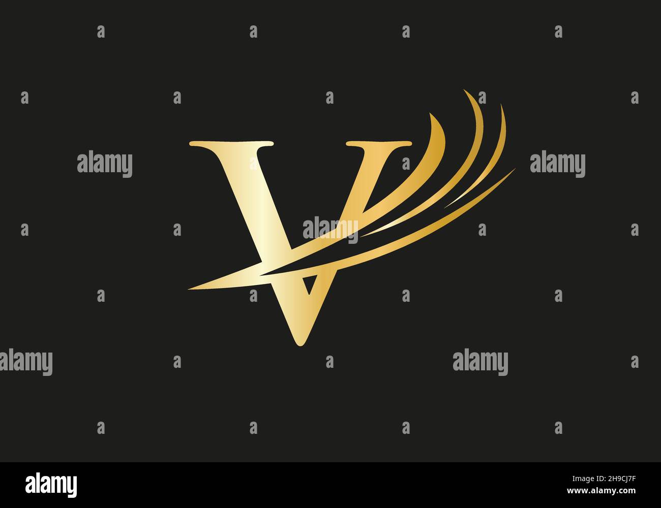 Modern V logotype for luxury branding. Initial V letter business logo ...