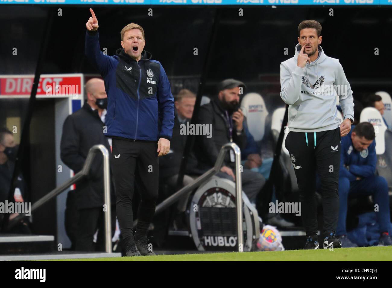 EDDIE HOWE, JASON TINDALL, NEWCASTLE UNITED FC V BURNLEY FC, 2021 Stock ...