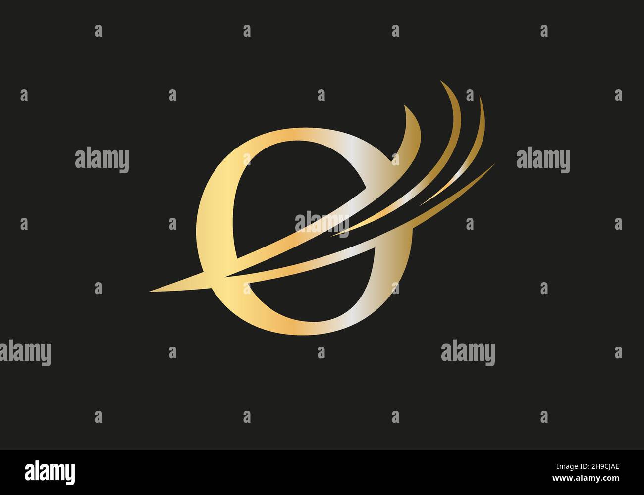 Creative O letter with luxury concept. Modern O Logo Design for ...