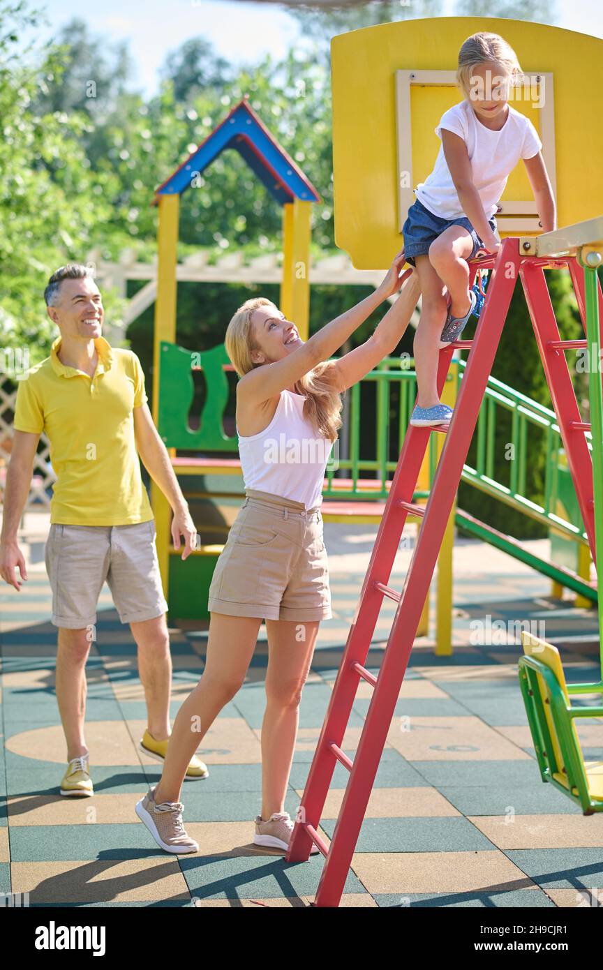 Parents playground school hi-res stock photography and images - Alamy