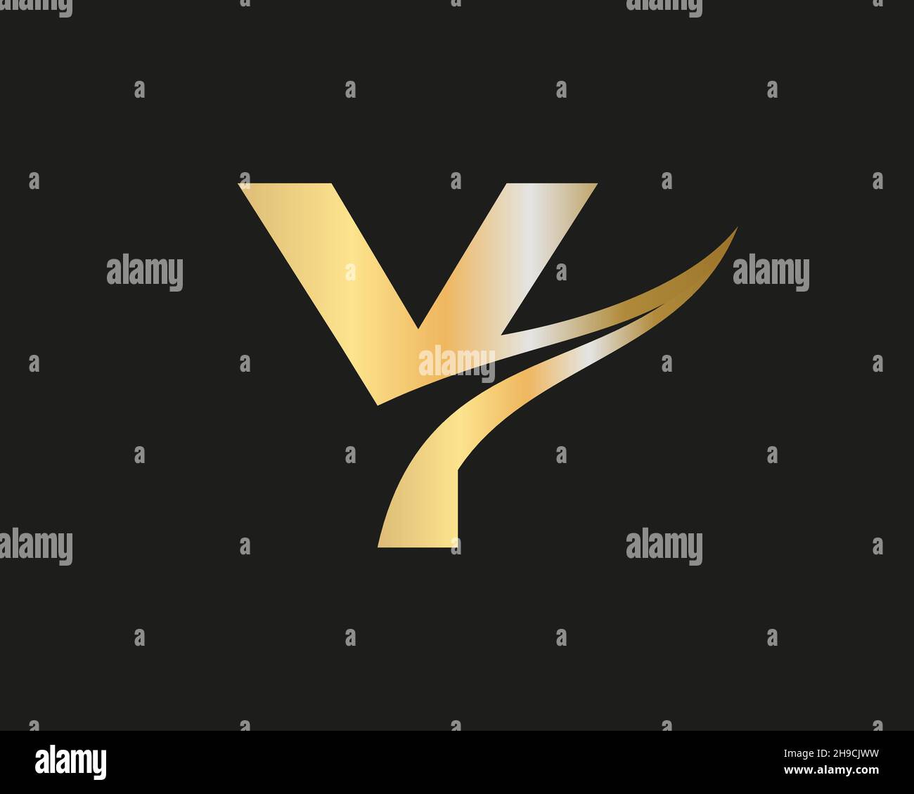 Y Logo Design Template. Initial Y Letter Logo With Creative Modern ...