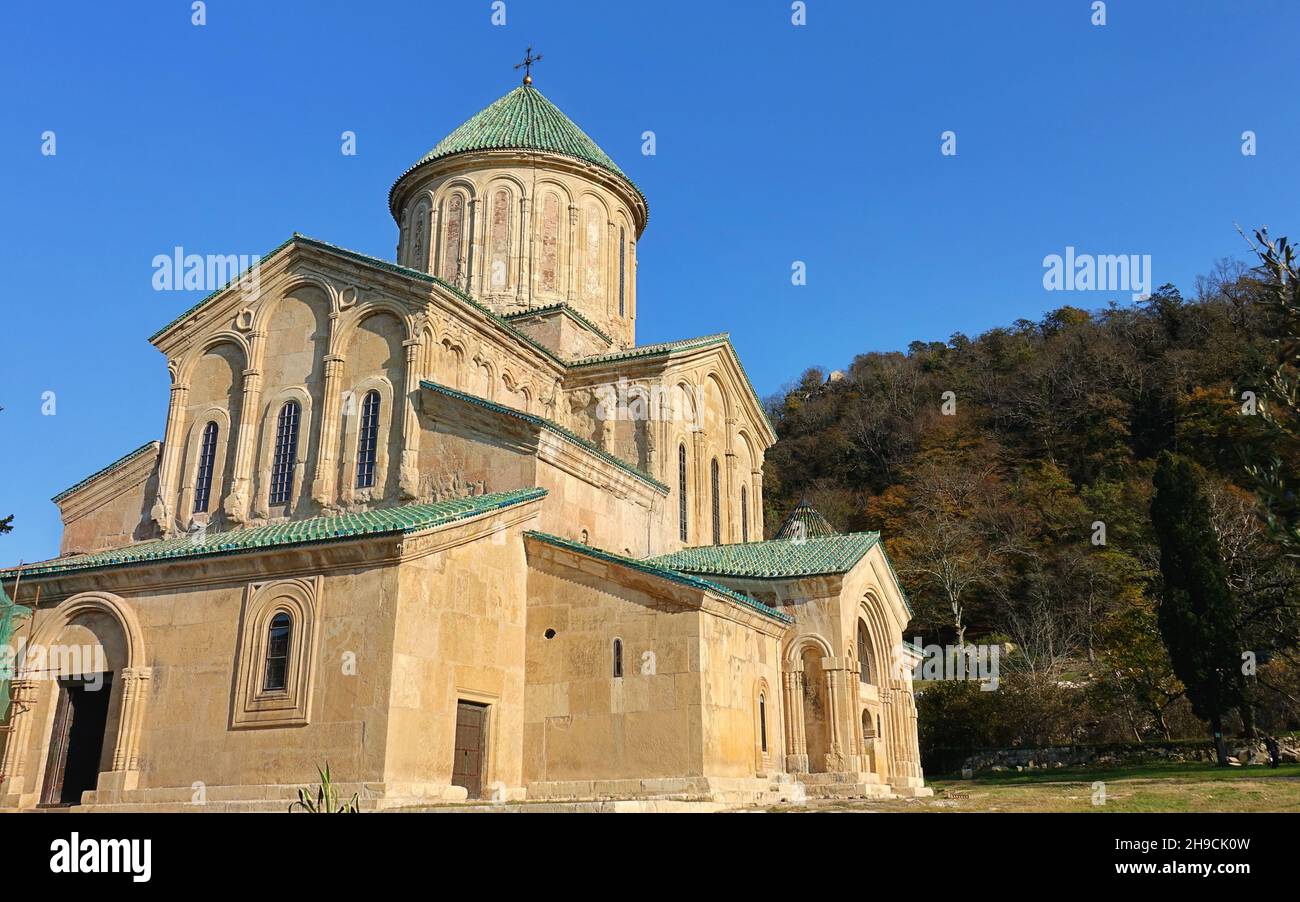 Historic old church and monastery of the orthodox Georgia - typical ...