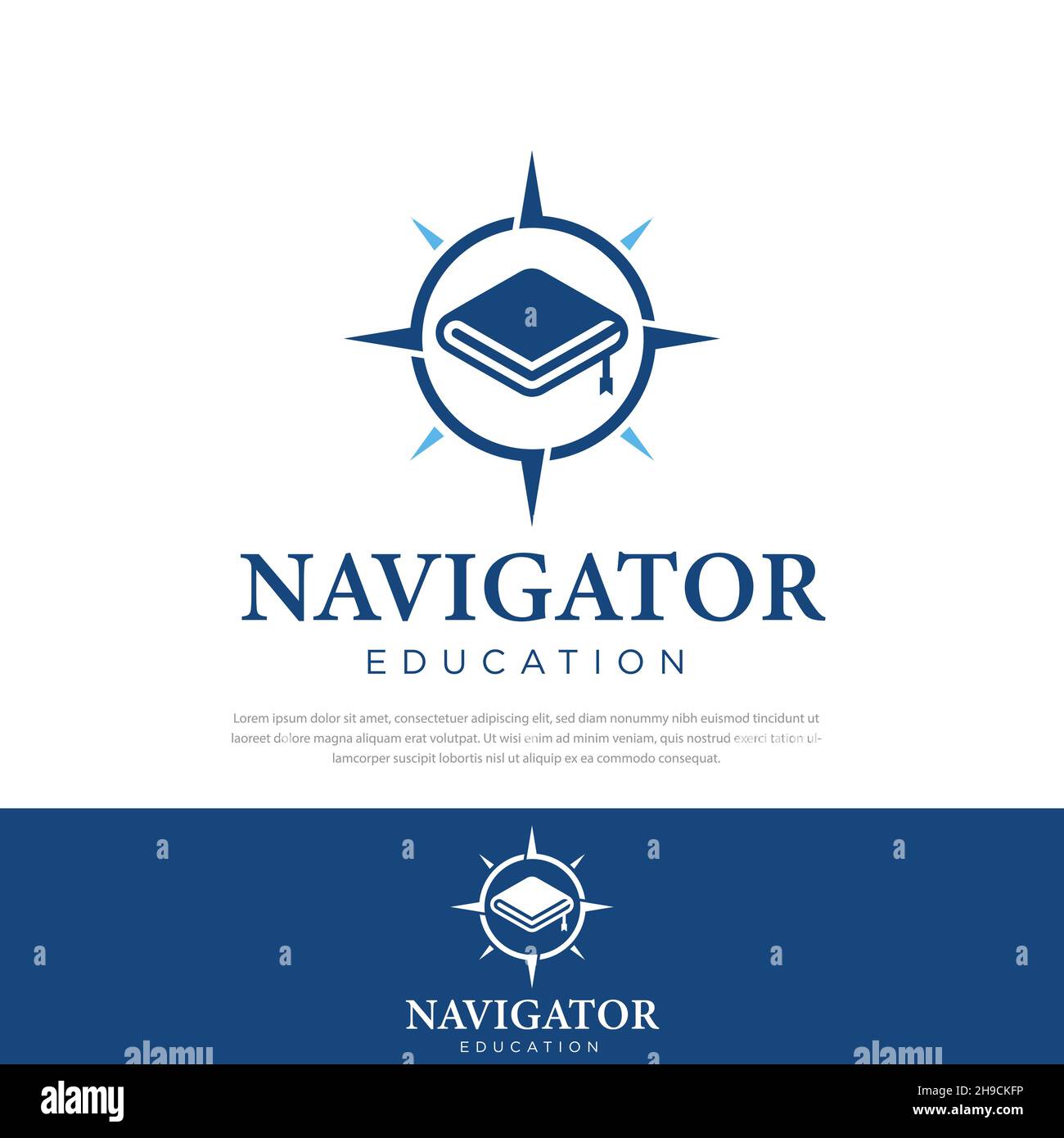 Navigator book compass design logo, template, symbol, icon vector ...
