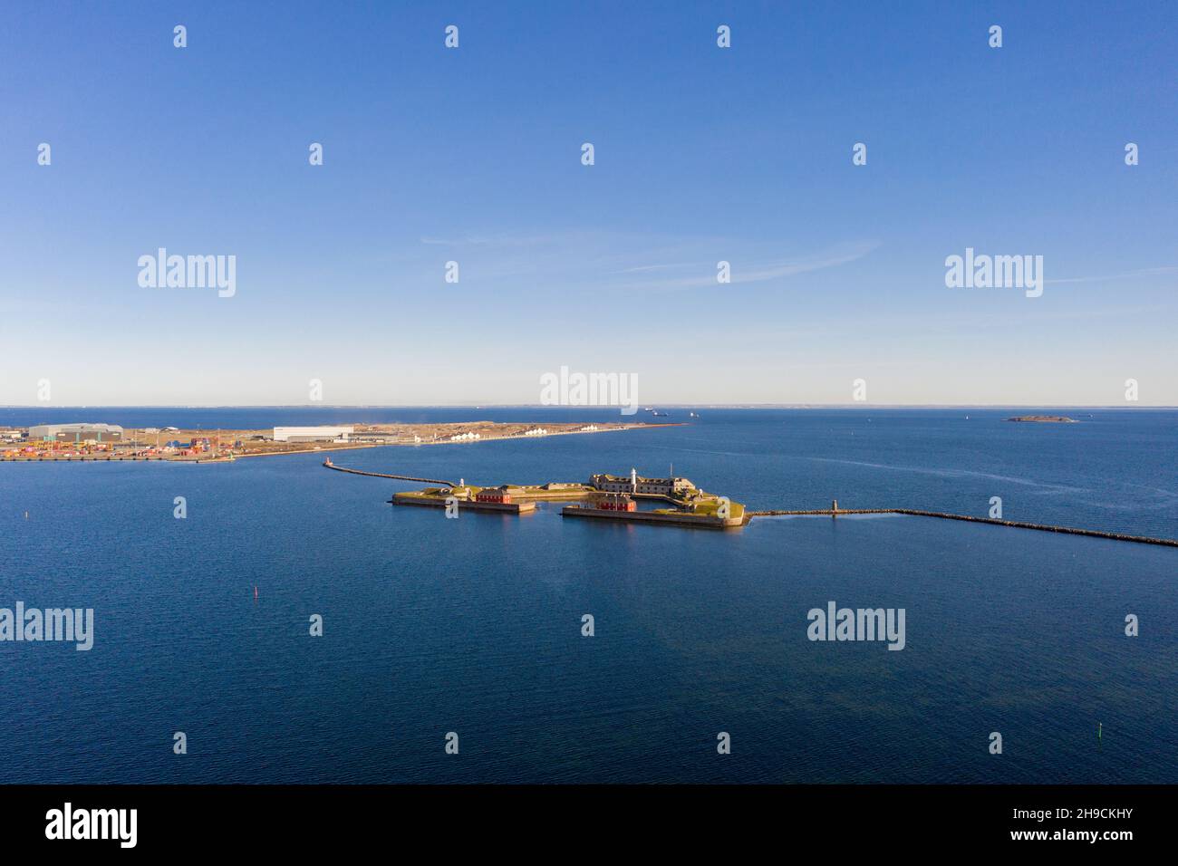 Aerial View of Trekroner Fort in Copenhagen Stock Photo - Alamy