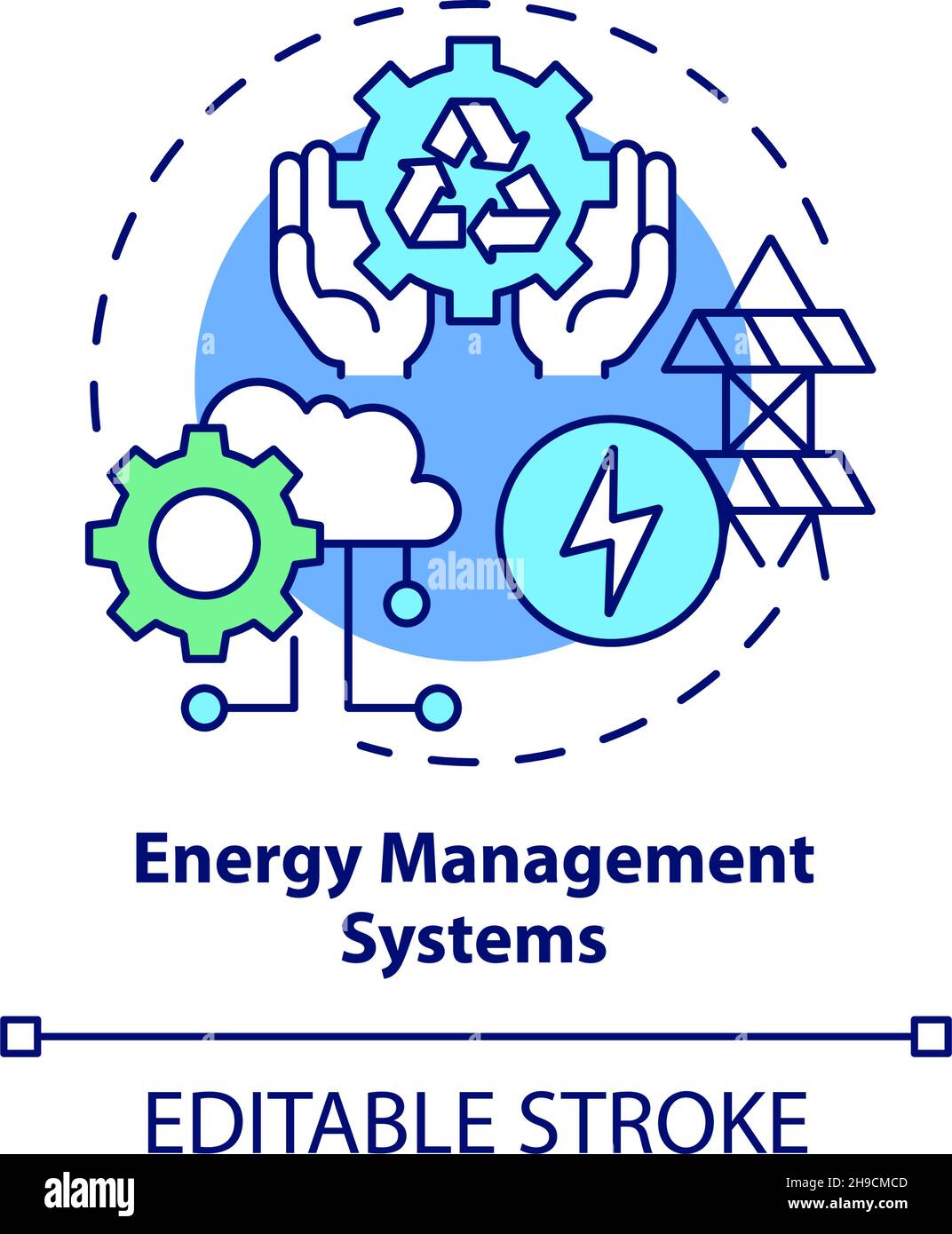 Energy management systems concept icon Stock Vector Image & Art - Alamy