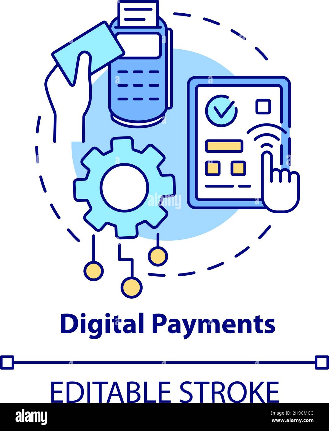 Digital payments concept icon Stock Vector Image & Art - Alamy
