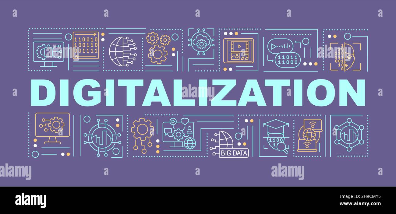 Digitalization background Stock Vector Images - Alamy