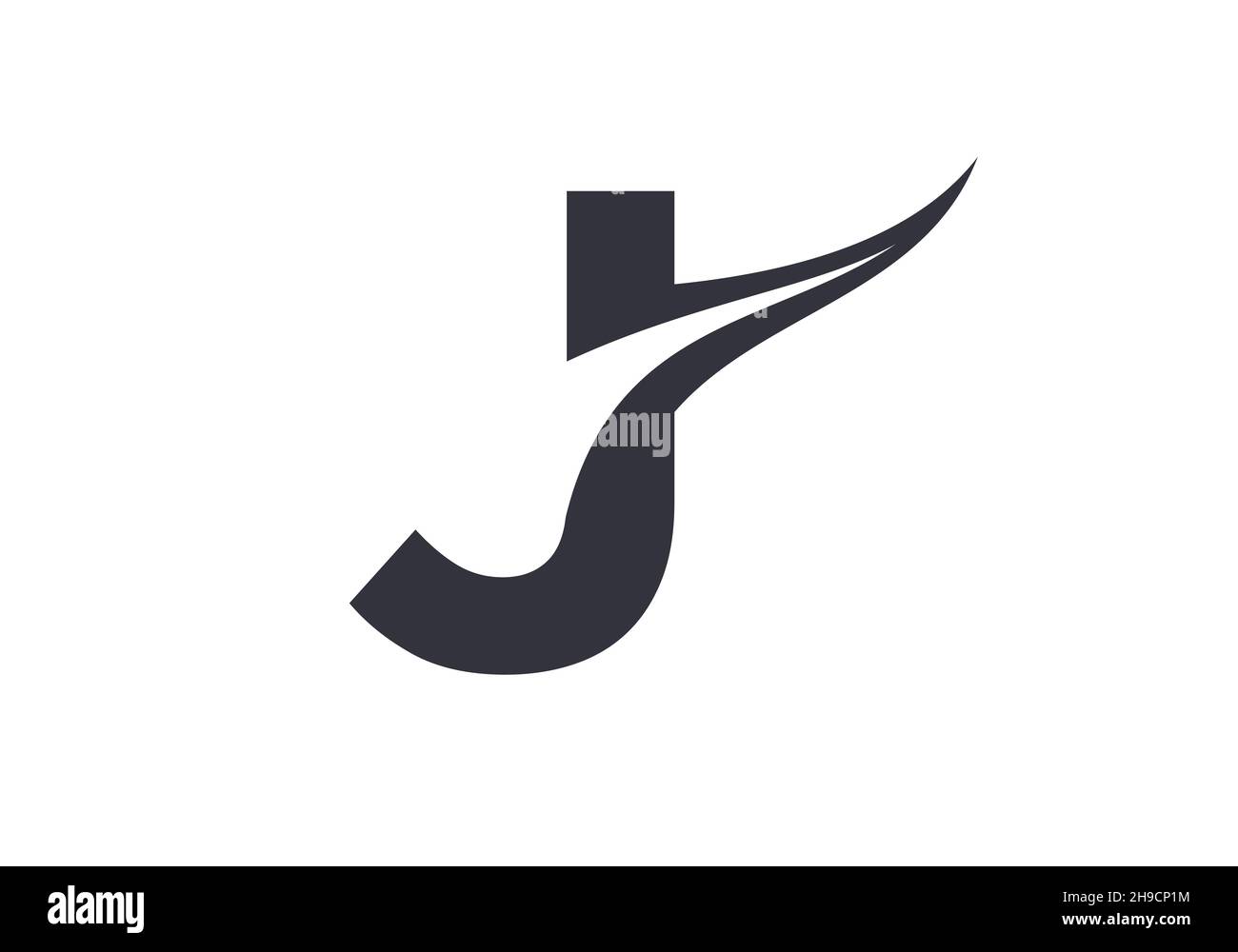 J Logo Design for business and company identity. Creative J letter logo ...