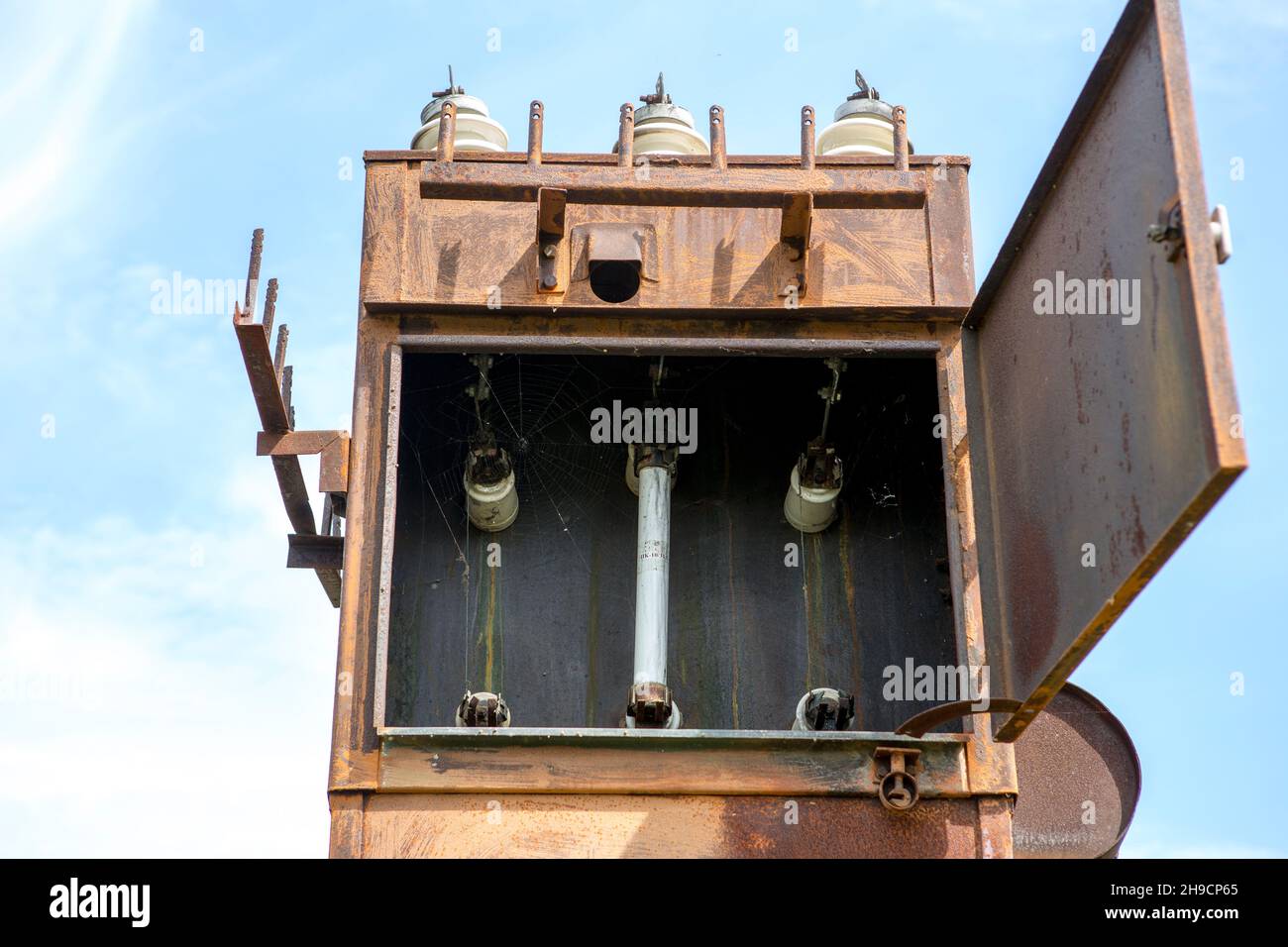 Old rust power transformer hi-res stock photography and images - Alamy