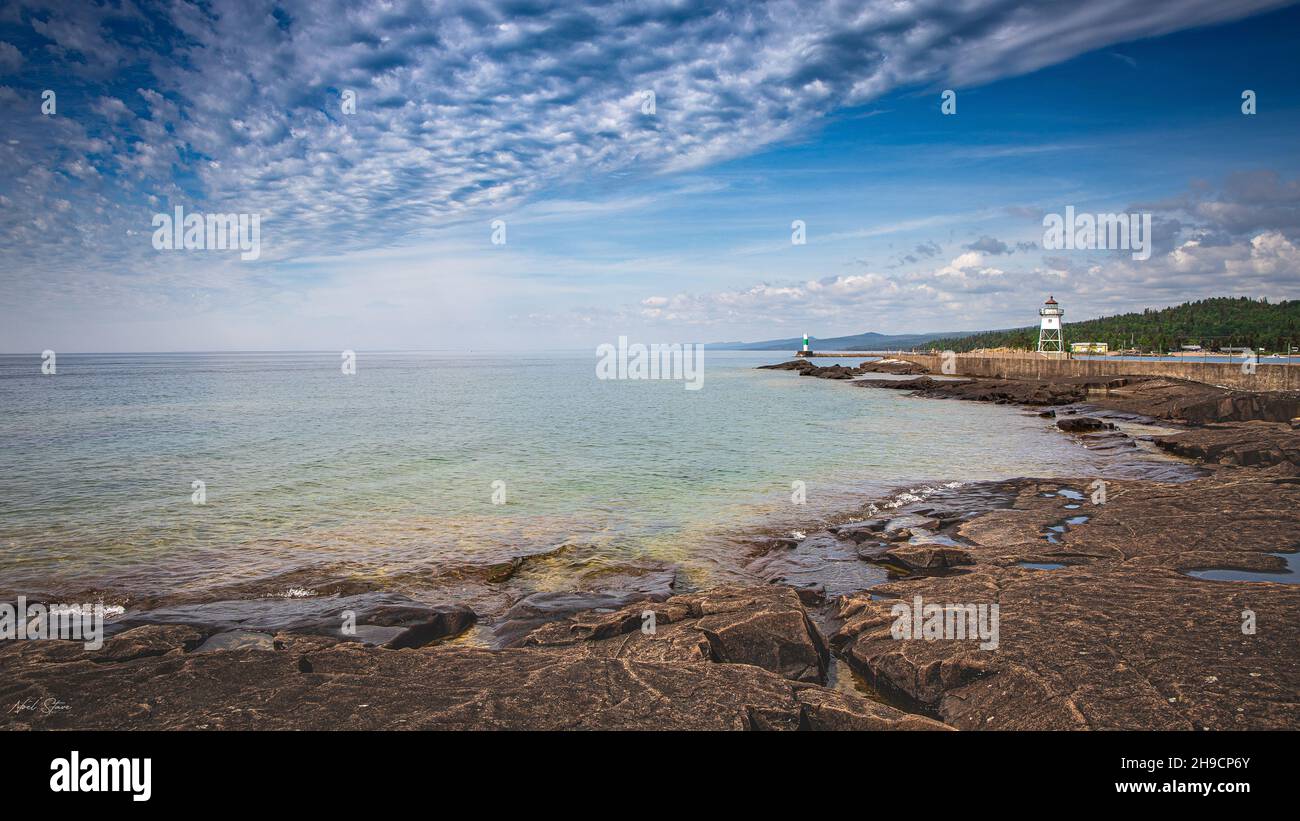 Grand Marais Lighthouse Stock Photo - Alamy