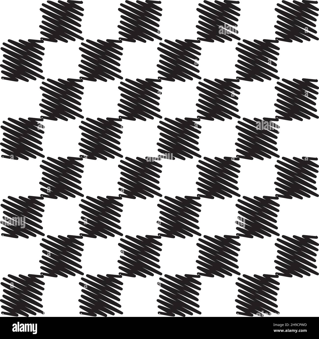 Checker chess drawing square abstract black and white background vector ...