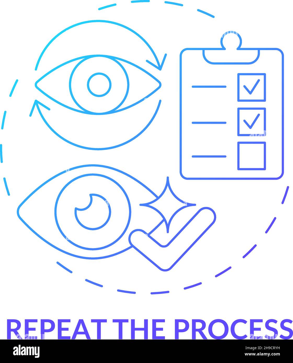 Eye drawing process Cut Out Stock Images & Pictures - Alamy