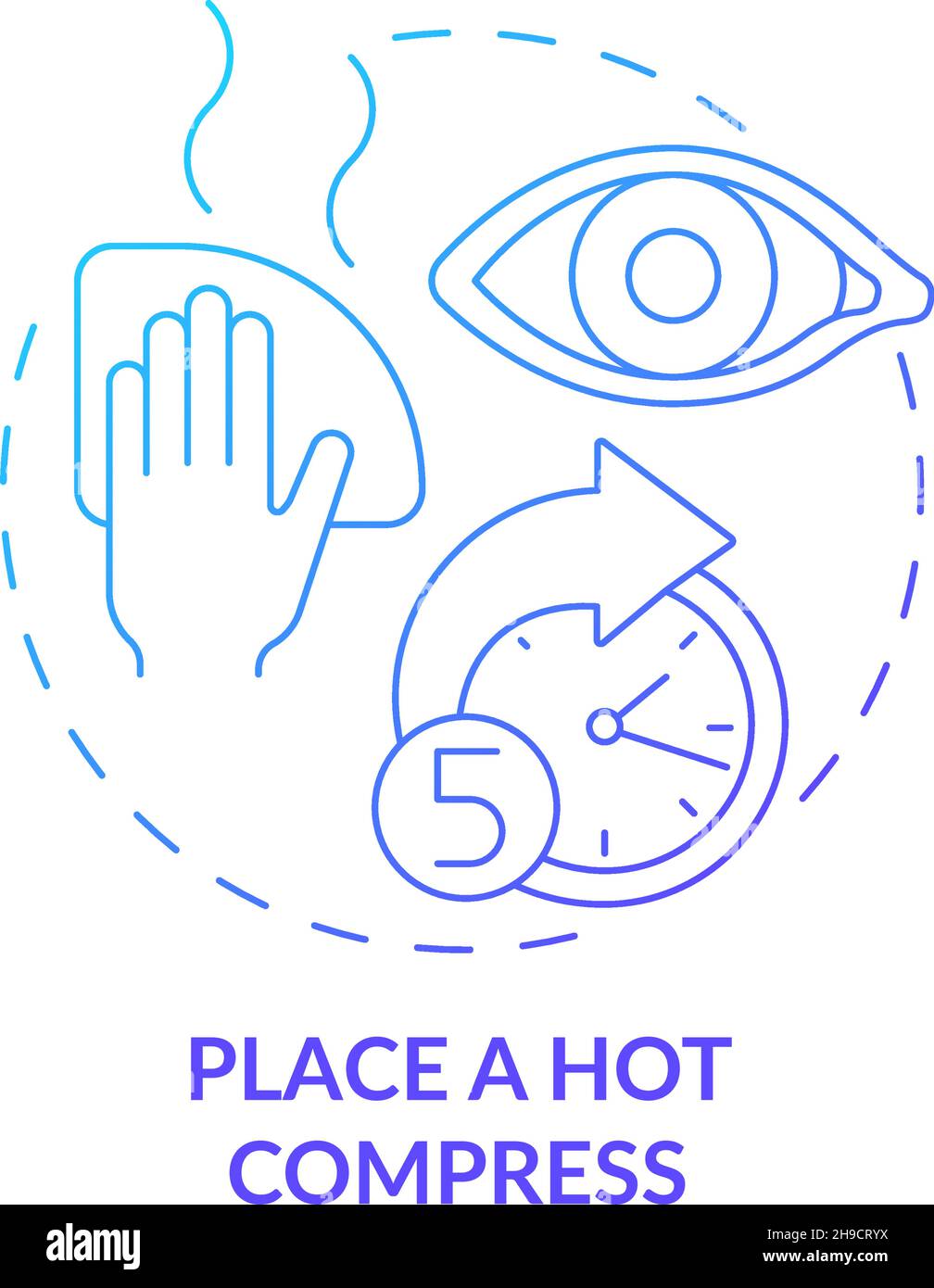 Hot compress Stock Vector Images - Alamy