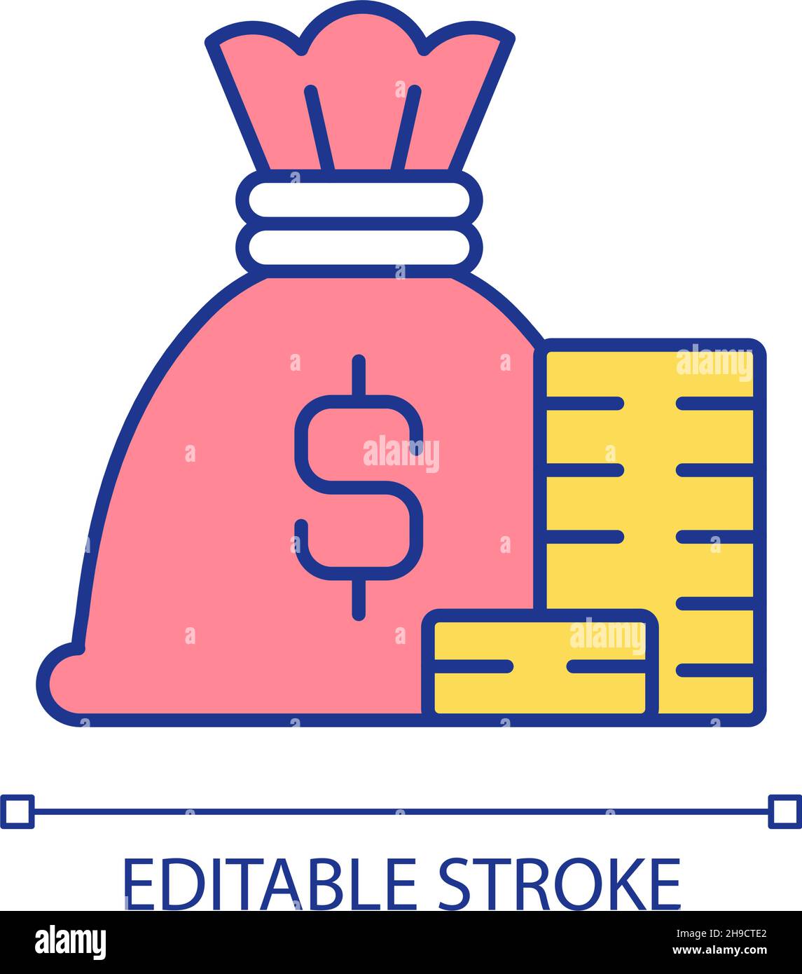 Money savings RGB color icon Stock Vector Image & Art - Alamy